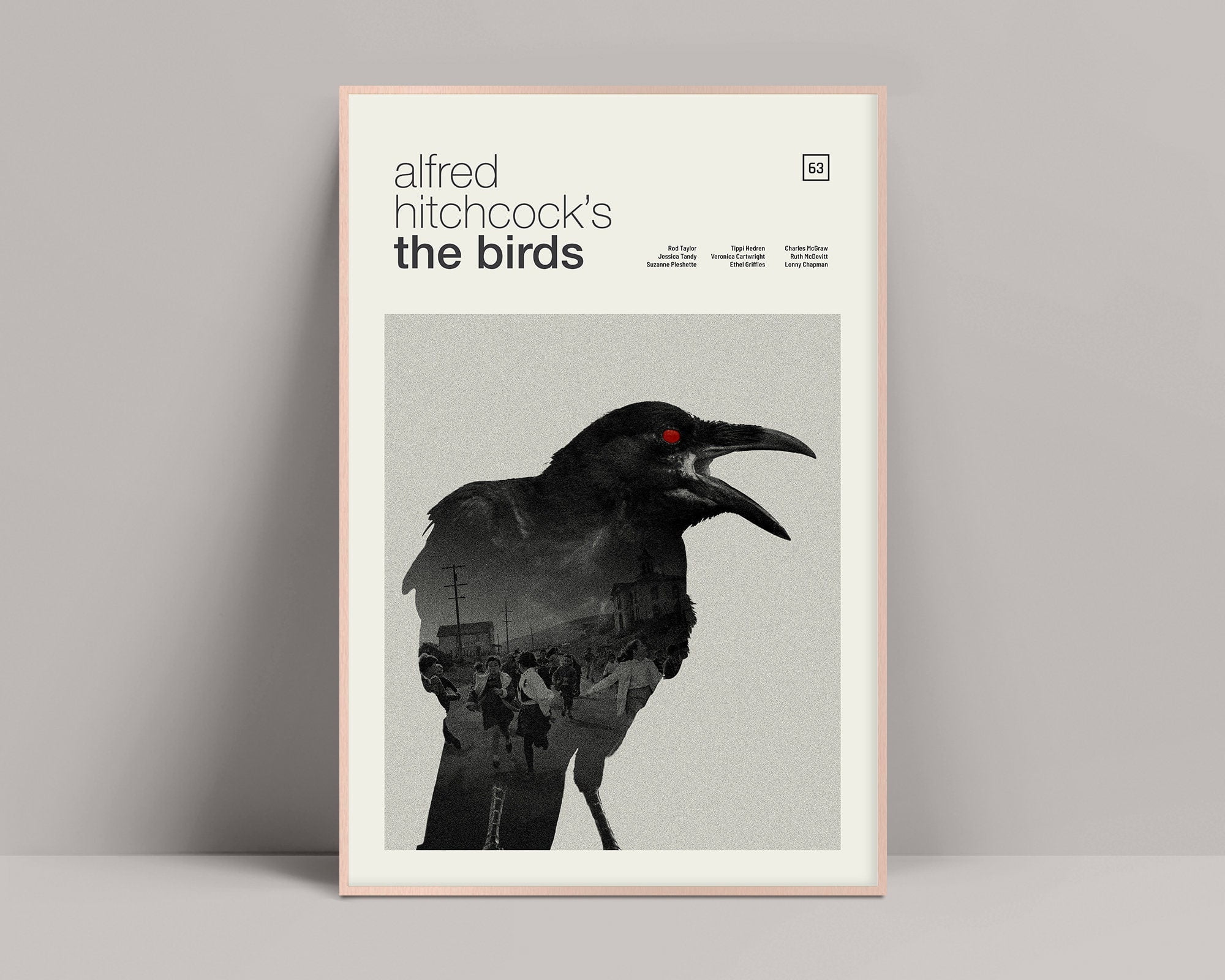 POSTER The Birds - Minimalist Poster, Alfred Hitchcock Poster, The ...