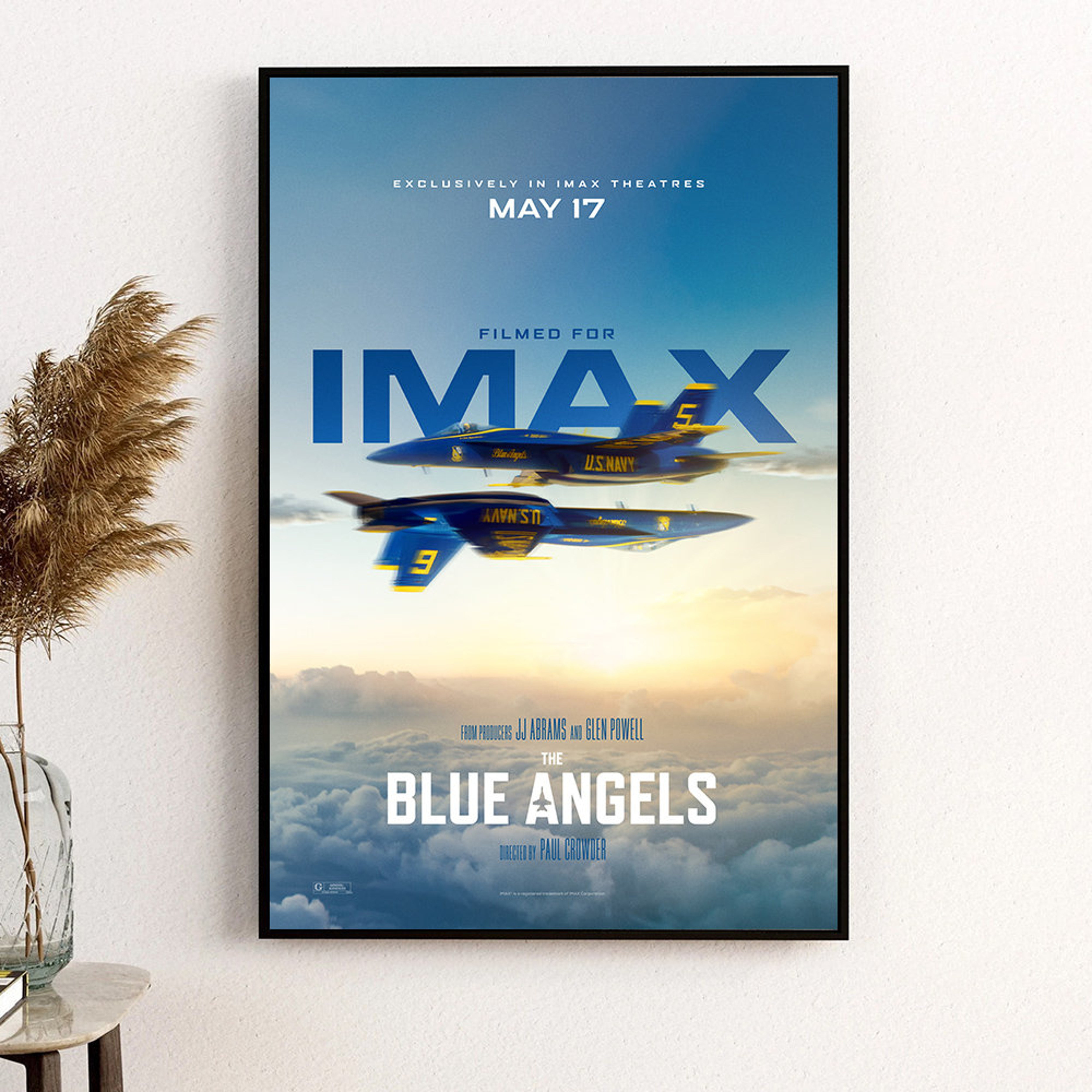 POSTER The Blue Angels (2024) -Movie Poster, High quality Prints, Wall ...