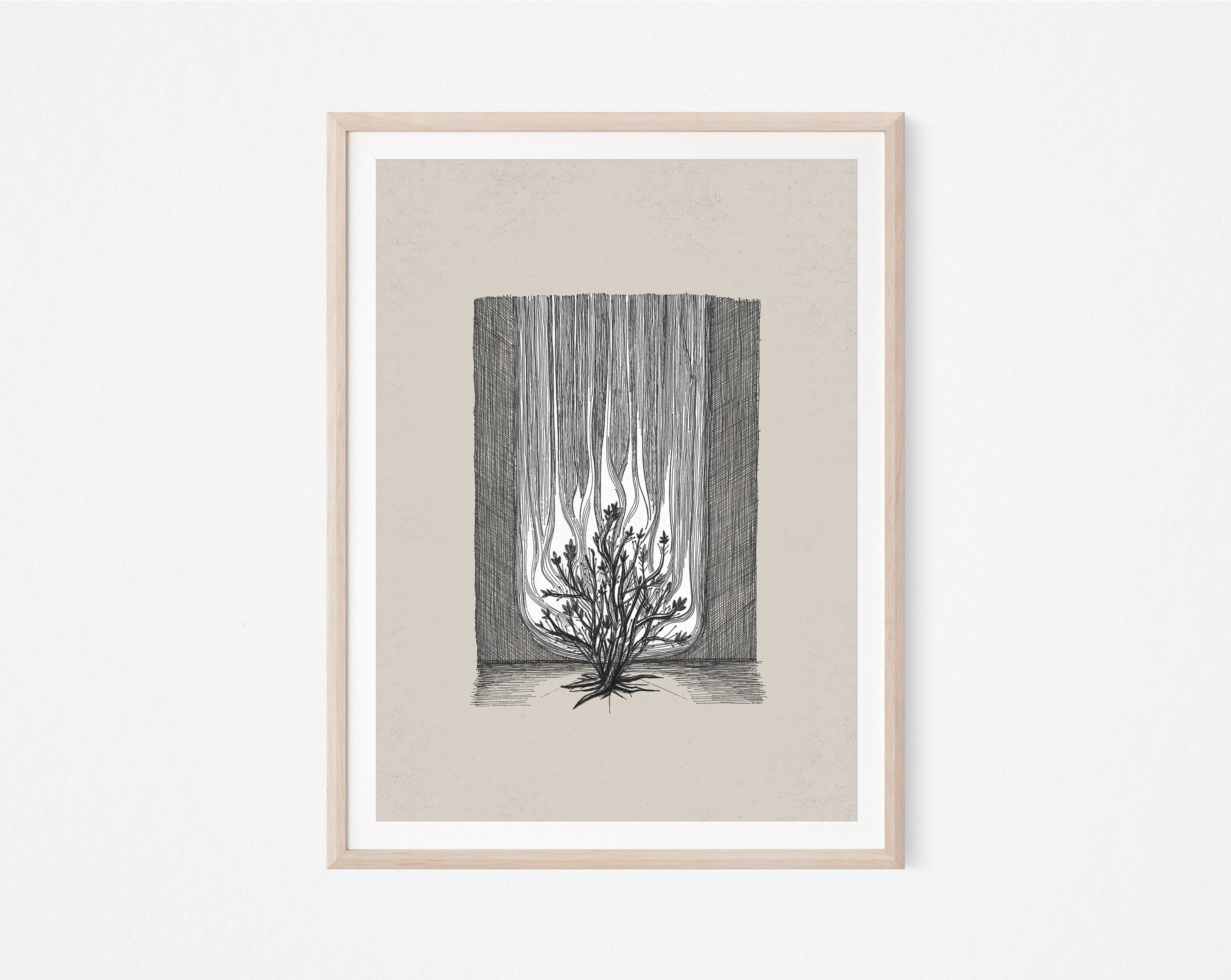 POSTER The Burning Bush, print!, Moses Artwork, Exodus 3:2-5, Old ...