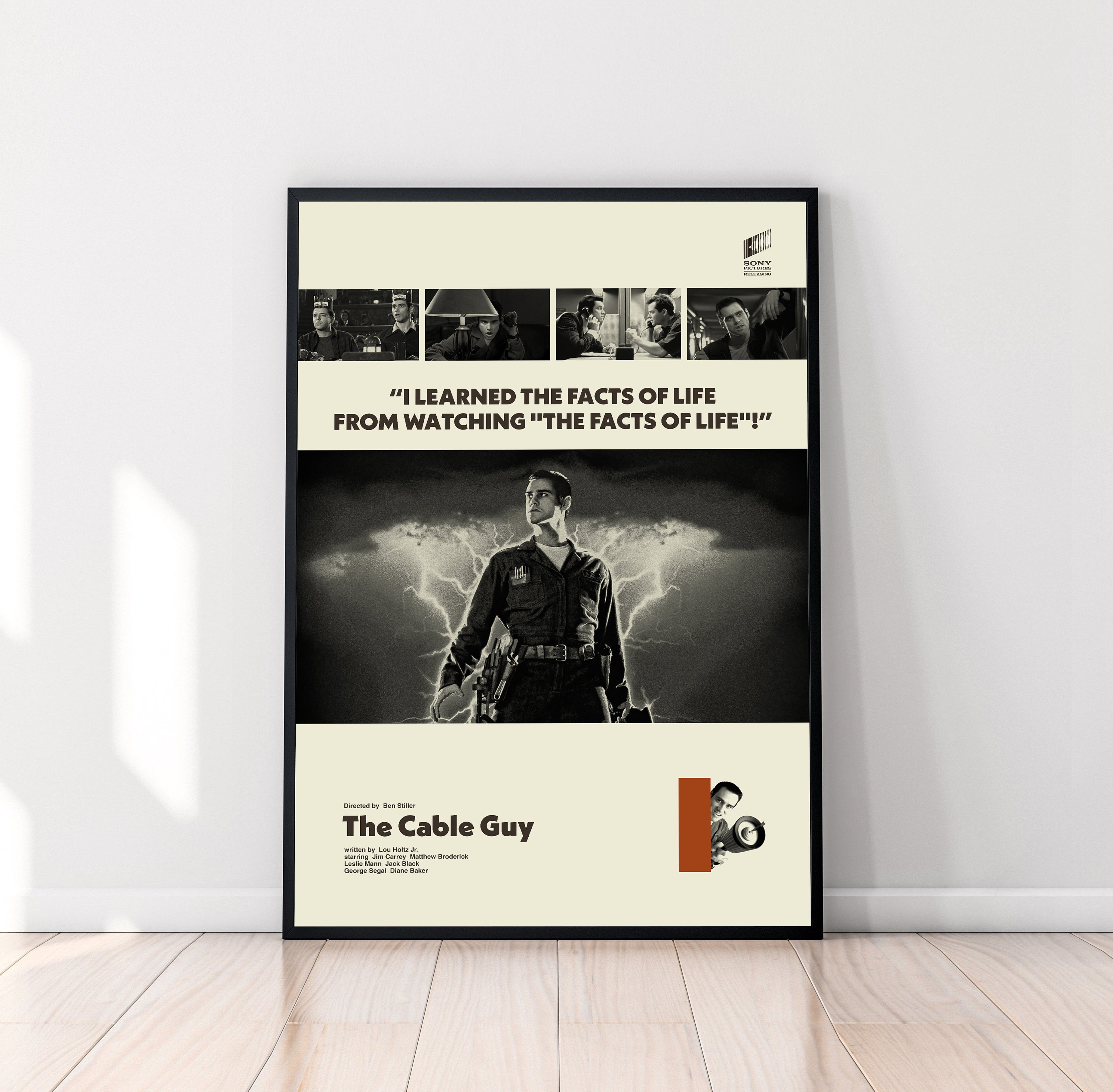 POSTER The Cable Guy Poster, The Cable Guy , Ben Stiller, Midcentury ...