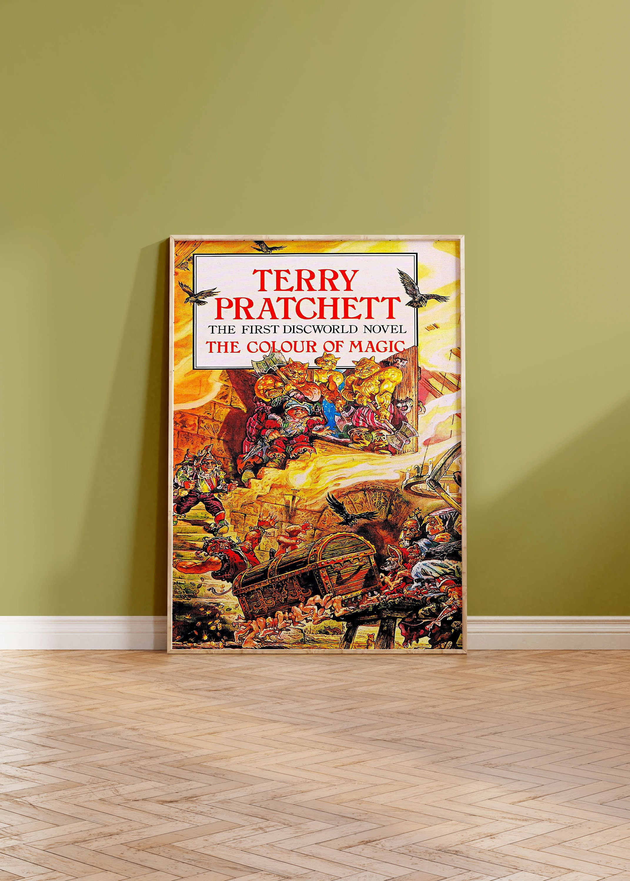 POSTER The Colour of Magic Wall Art |Terry Pratchett, Book Cover, Art ...