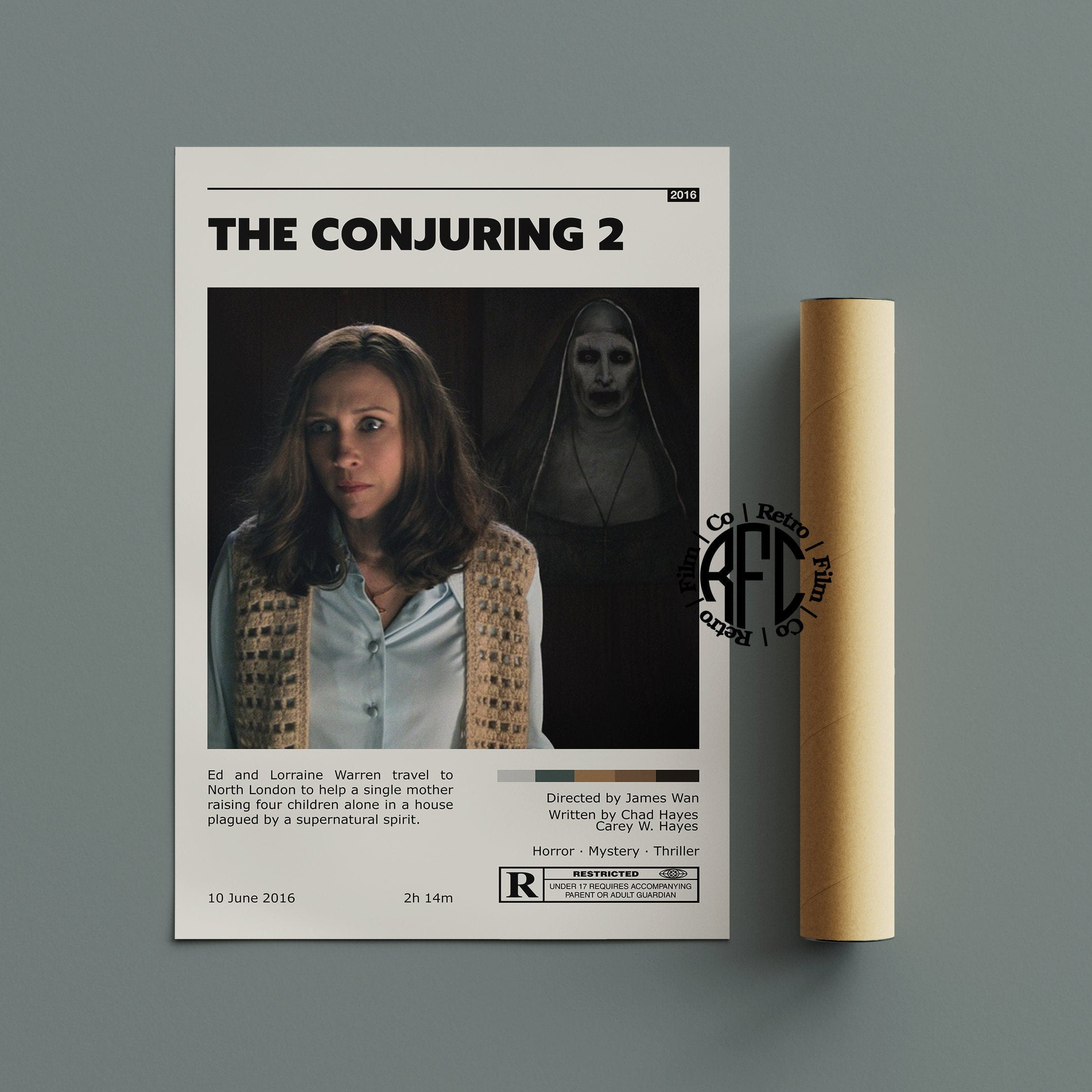 POSTER The Conjuring 2 Retro Vintage Poster | Minimalist Movie Poster ...