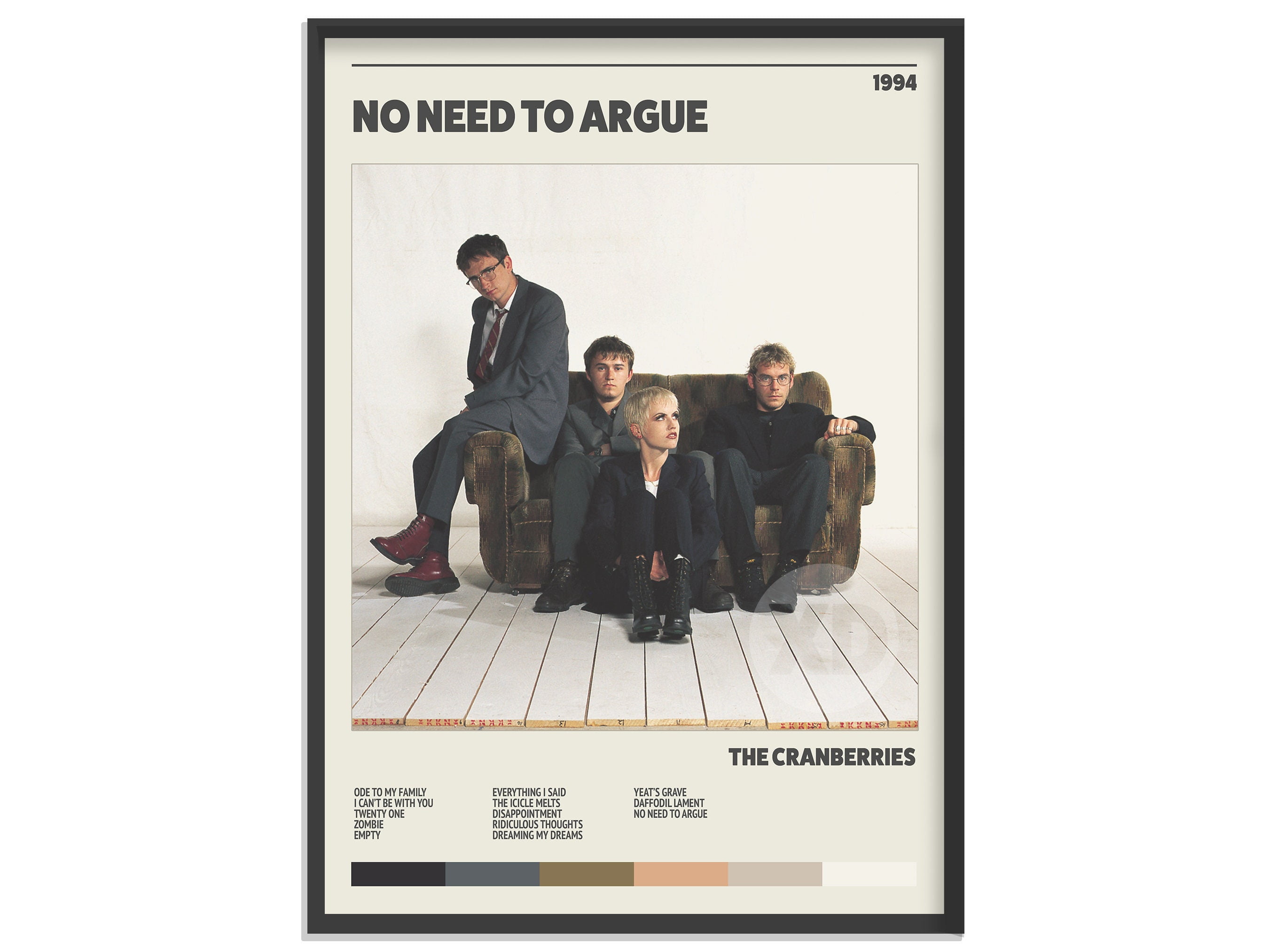 POSTER The Cranberries - No Need To Argue l Retro Album Print | Music ...