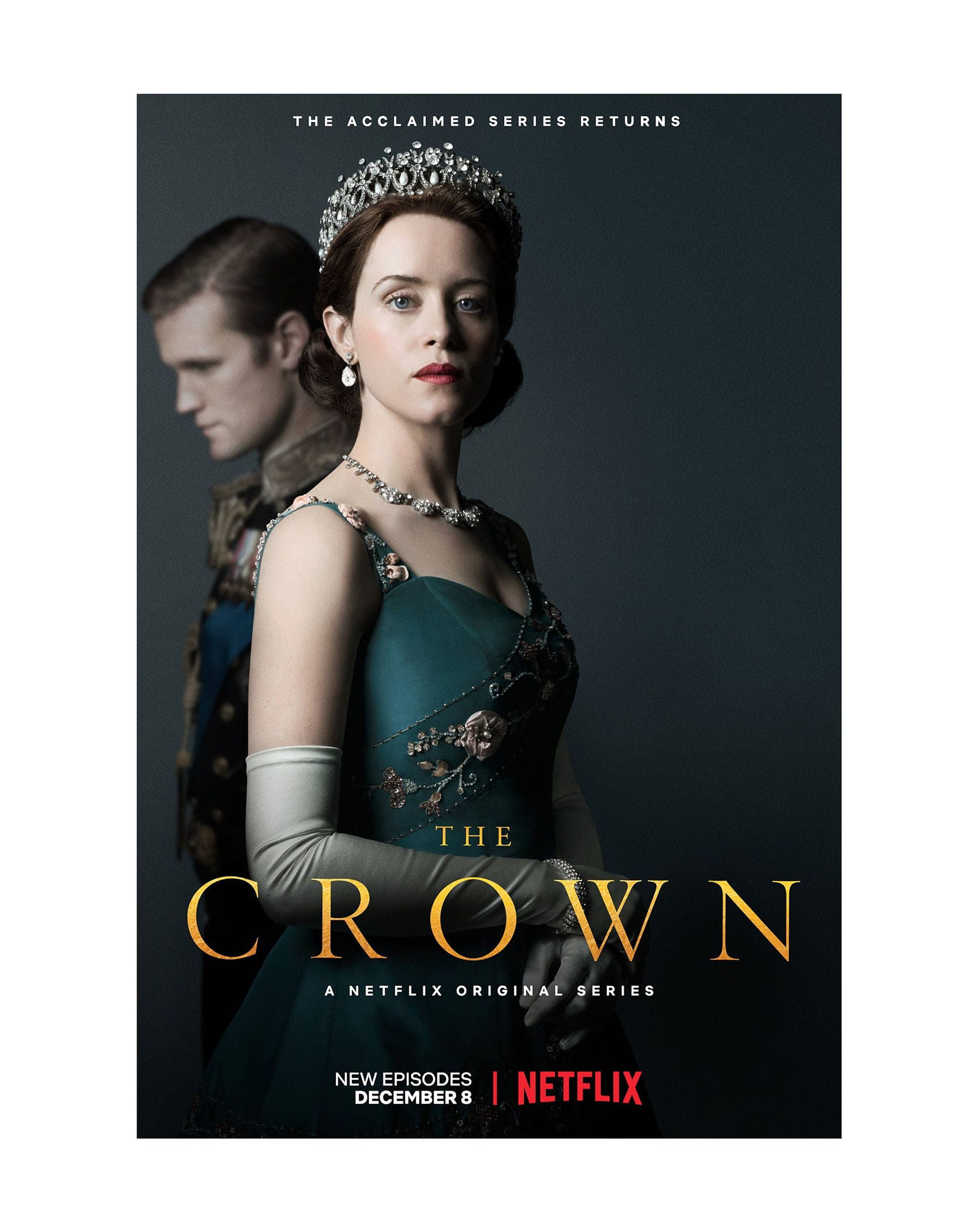 POSTER The Crown Movie Poster Netflix TV series Glossy Print Photo Wall ...