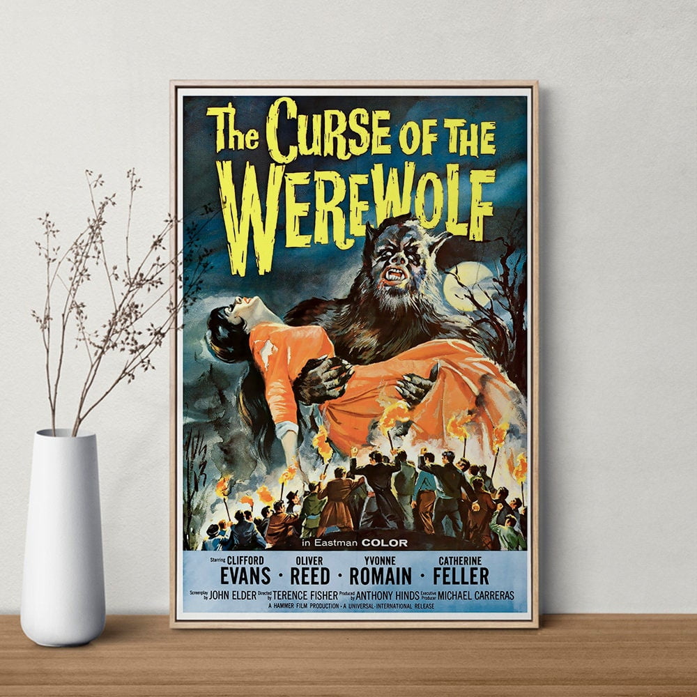 POSTER The Curse of the Werewolf Retro Movie Poster, Movie Wall Art ...