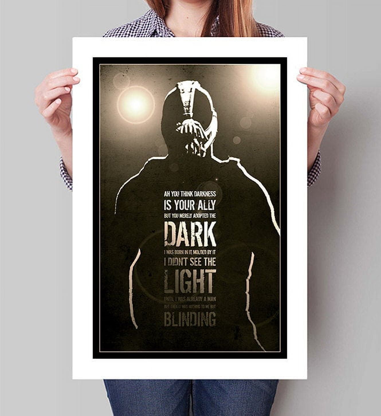 POSTER The DARK KNIGHT RISES Movie Poster, Bane Batman Minimalist Movie ...
