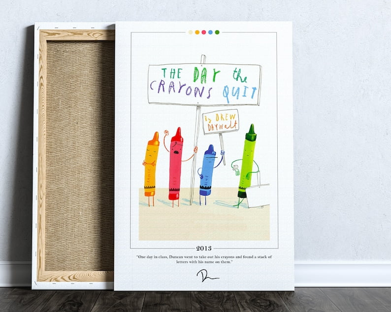 POSTER The Day the Crayons Quit Book Cover Poster | Drew Daywalt, The ...