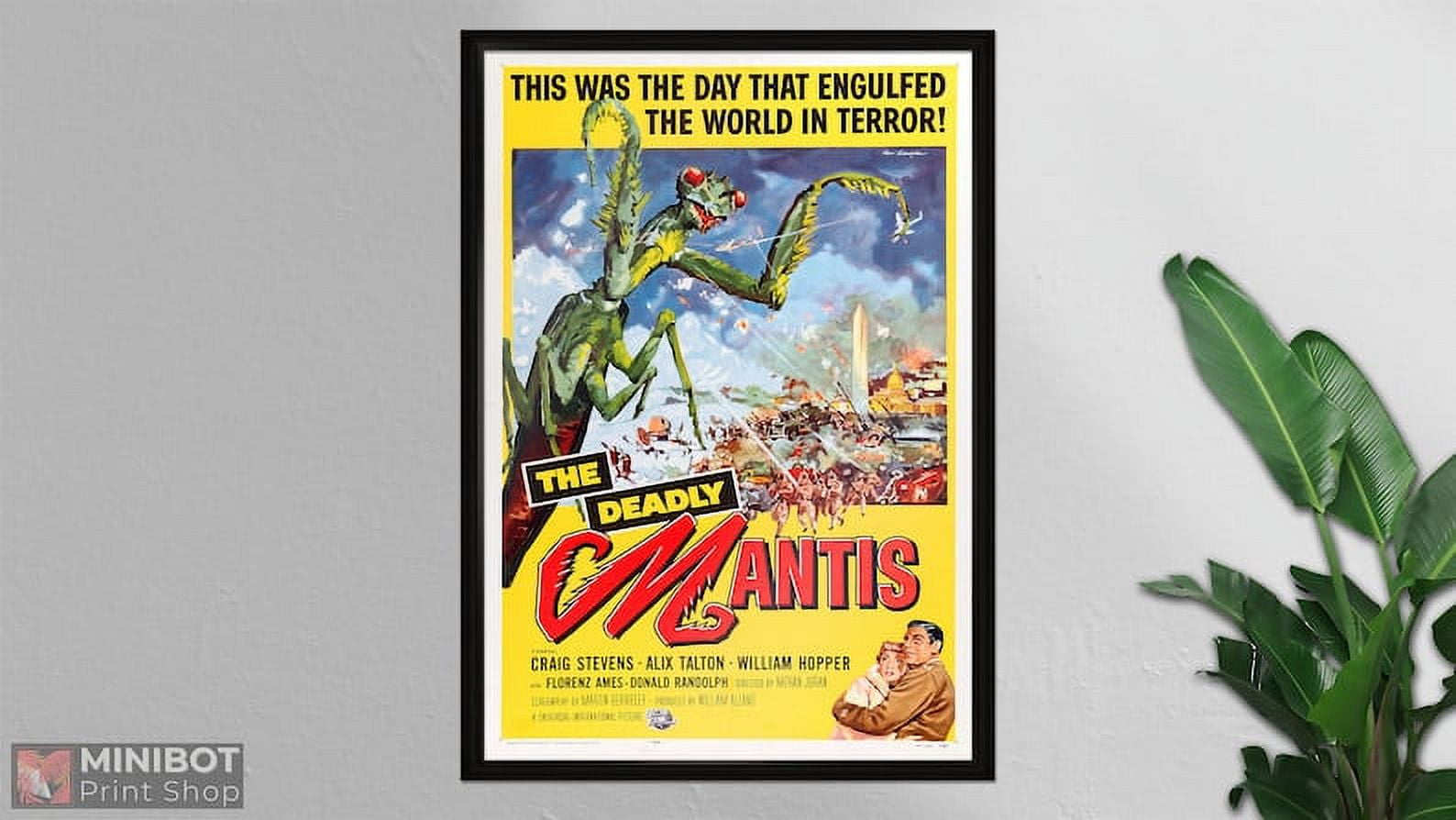 POSTER The Deadly Mantis - Monster - Vintage Movie Poster - Wall Art ...
