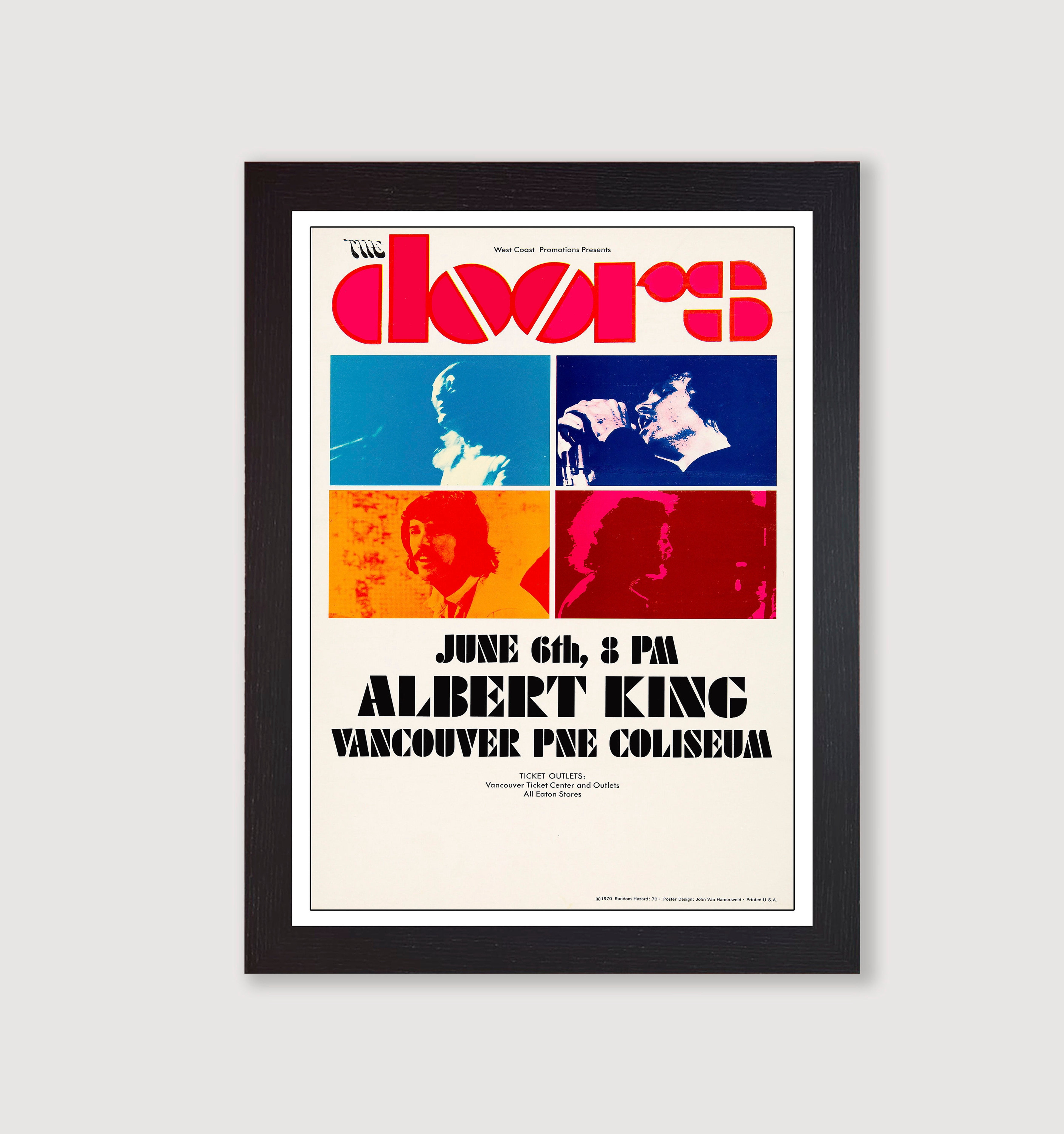 POSTER The Doors Reproduction Vintage Concert Poster Print Vancouver ...