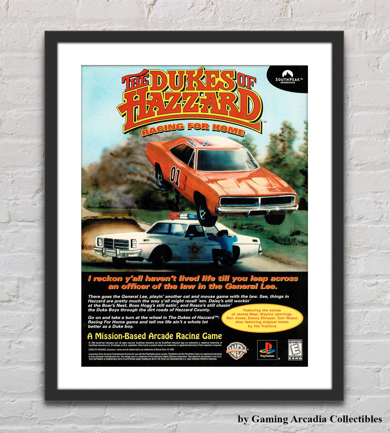 POSTER The Dukes Of Hazzard Playstation PS1 Poster-8x12-UNFRAMED ...