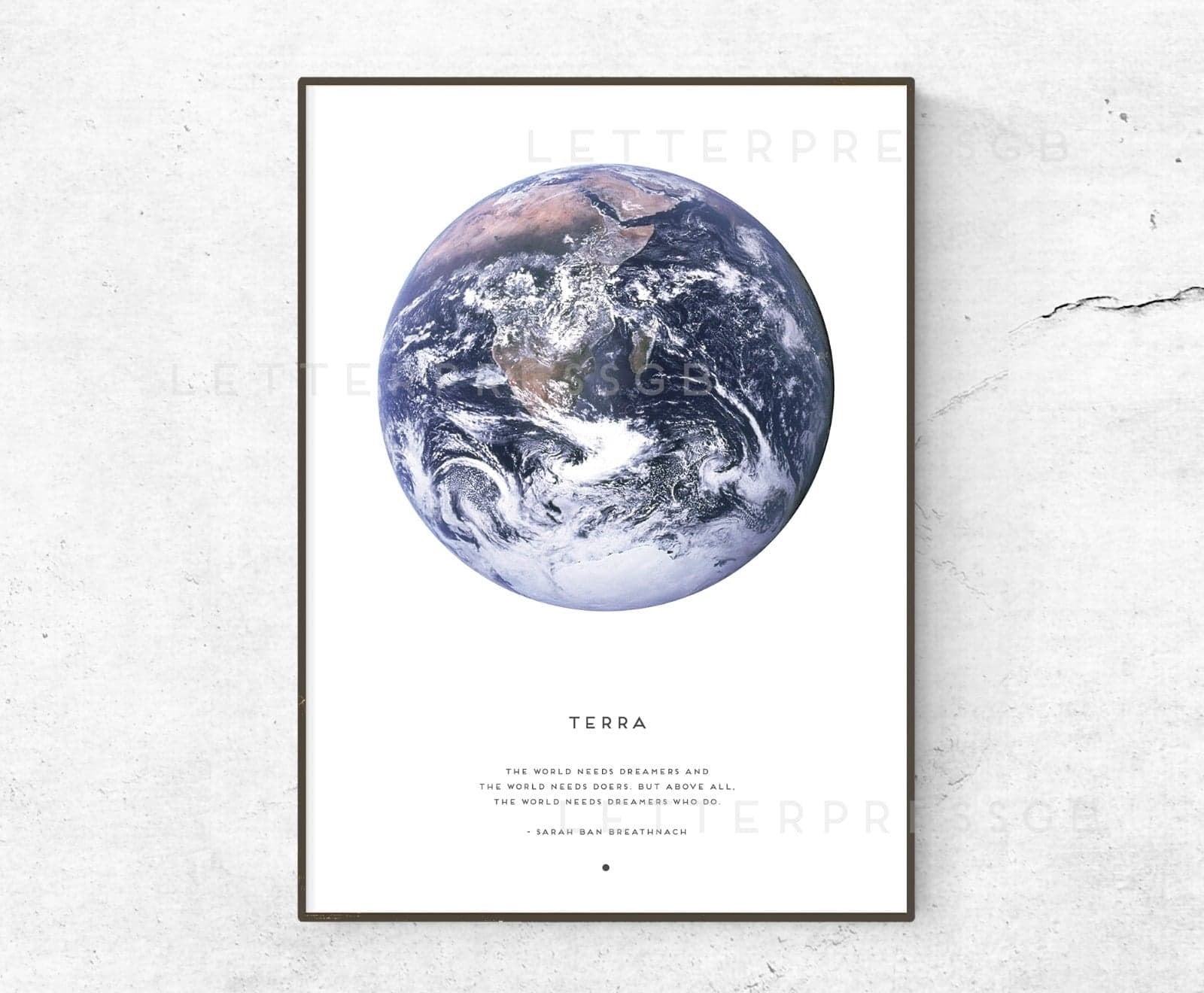 POSTER The Earth / Earth Poster / Terra / Astrology Poster / Planets ...