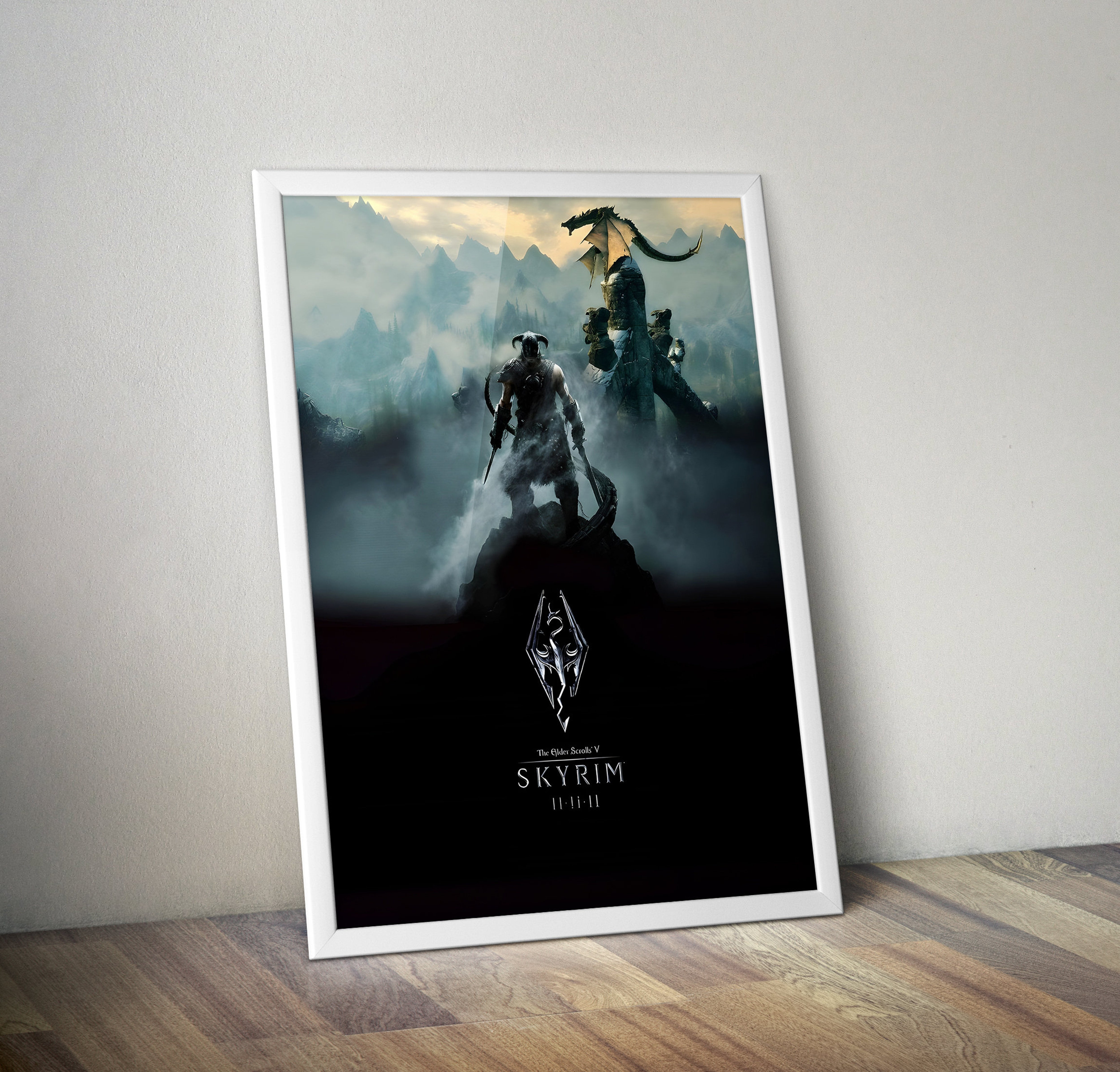 POSTER The Elder Scrolls V: Skyrim Poster | Skyrim Video Game Poster ...