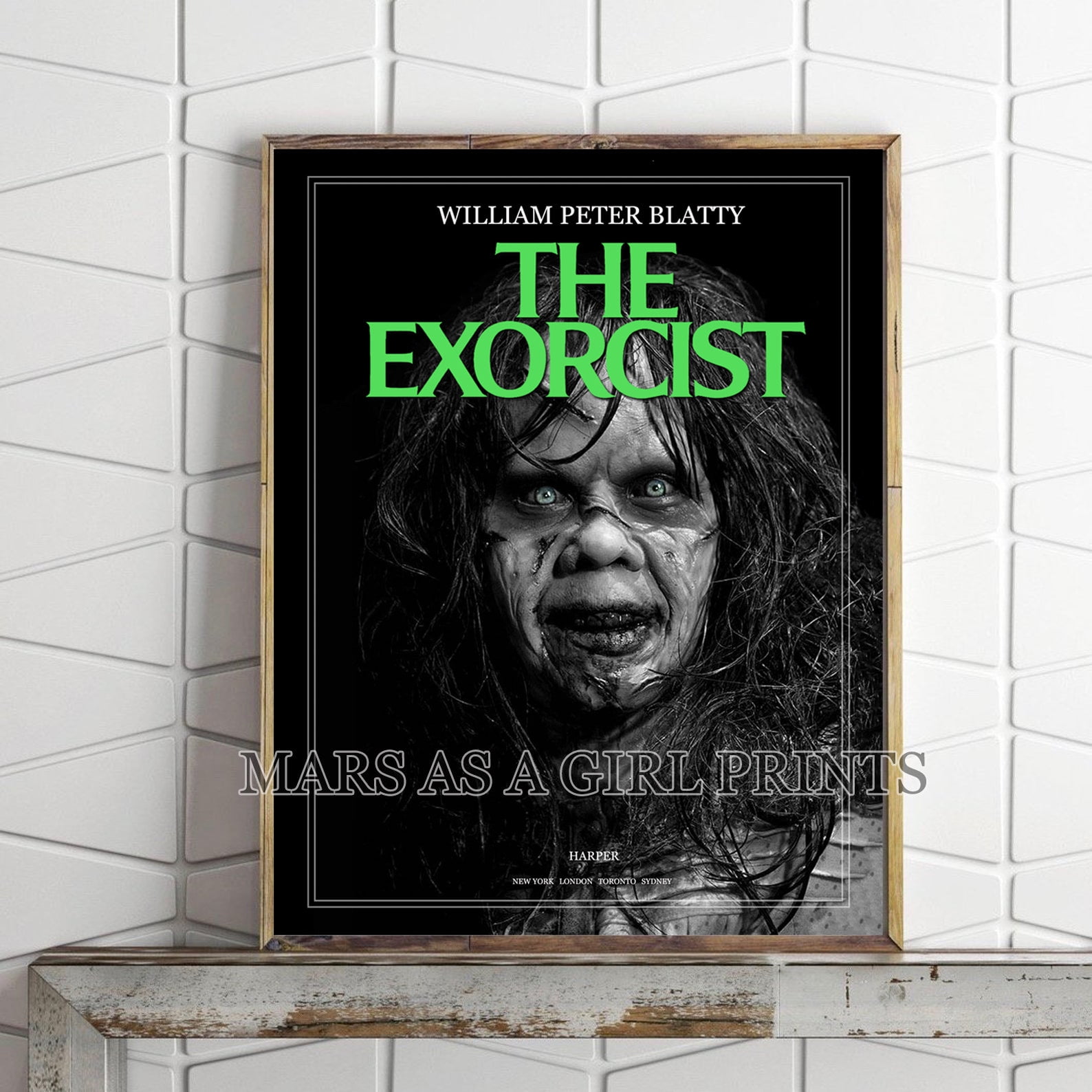 POSTER The Exorcist William Peter Blatty Book Cover Art Print-UNFRAMED ...