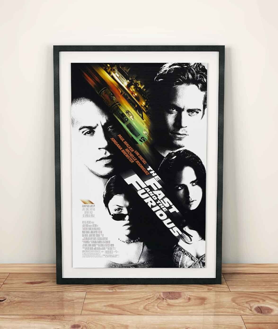 POSTER The Fast And The Furious 2001 Movie Poster-12x18-UNFRAMED ...