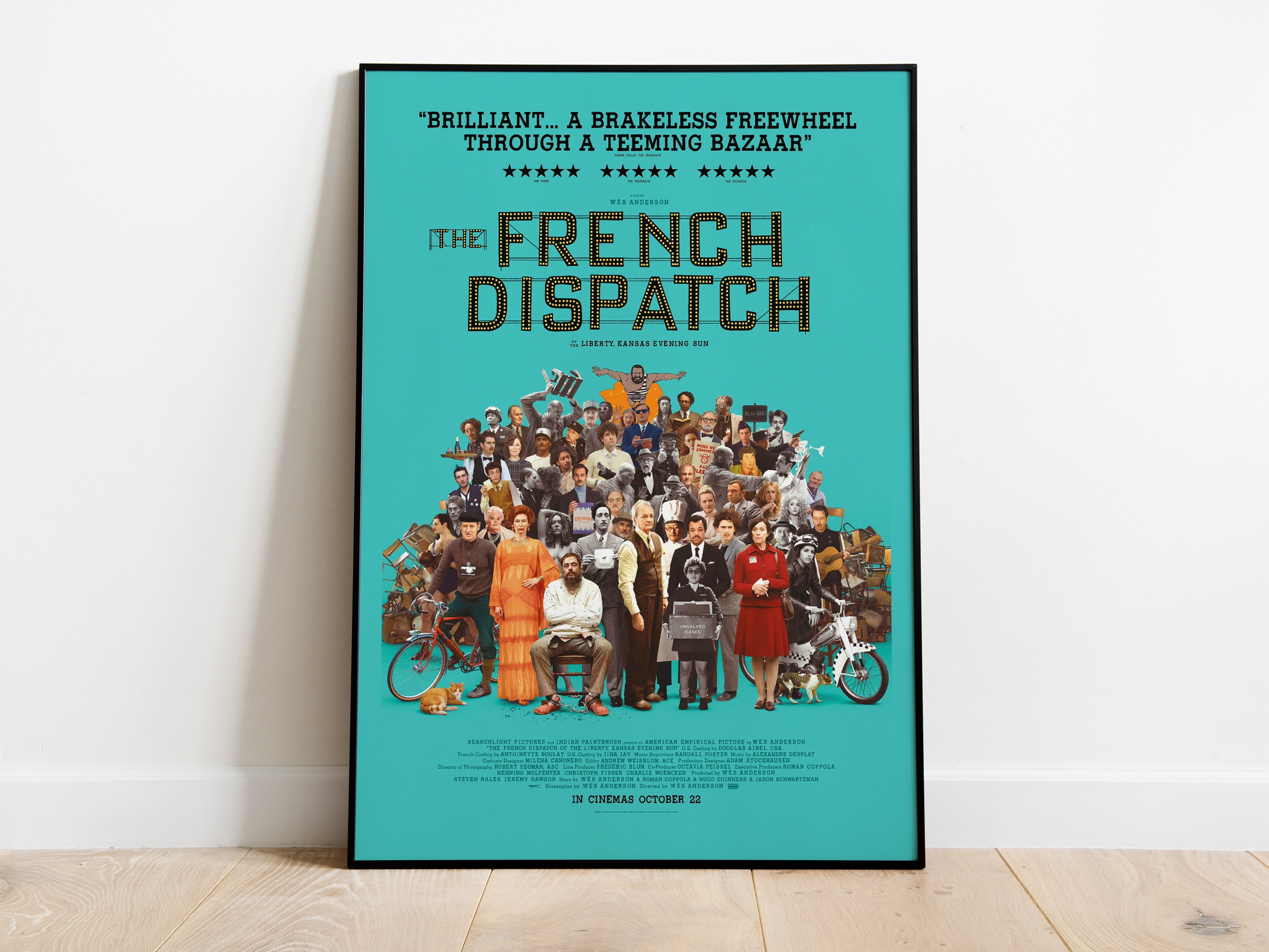 POSTER The French Dispatch, Wes Anderson, Owen Wilson, Timothée ...