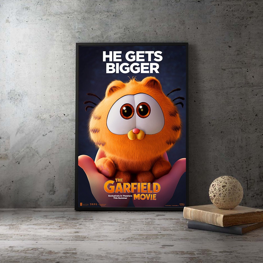 POSTER The Garfield Movie 2024 Movie Poster,High Quality Home Decor ...