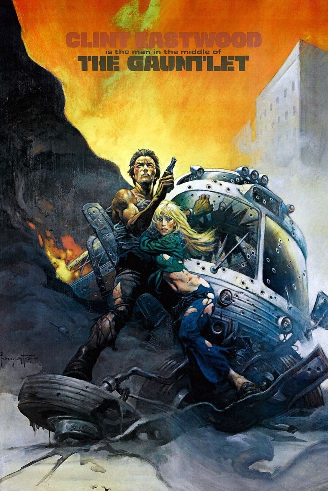 POSTER The Gauntlet Movie Poster Sign [A] Clint Eastwood, Sondra Locke ...