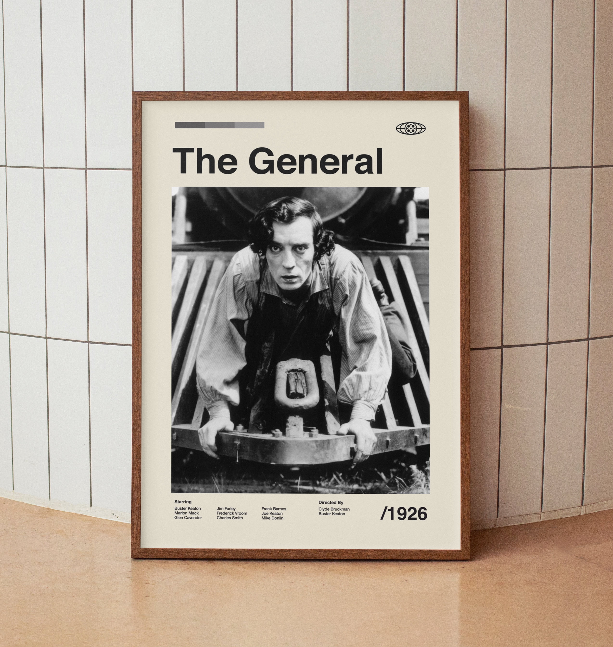 POSTER The General Wall Art Print - Buster Keaton Movie Poster - Retro ...
