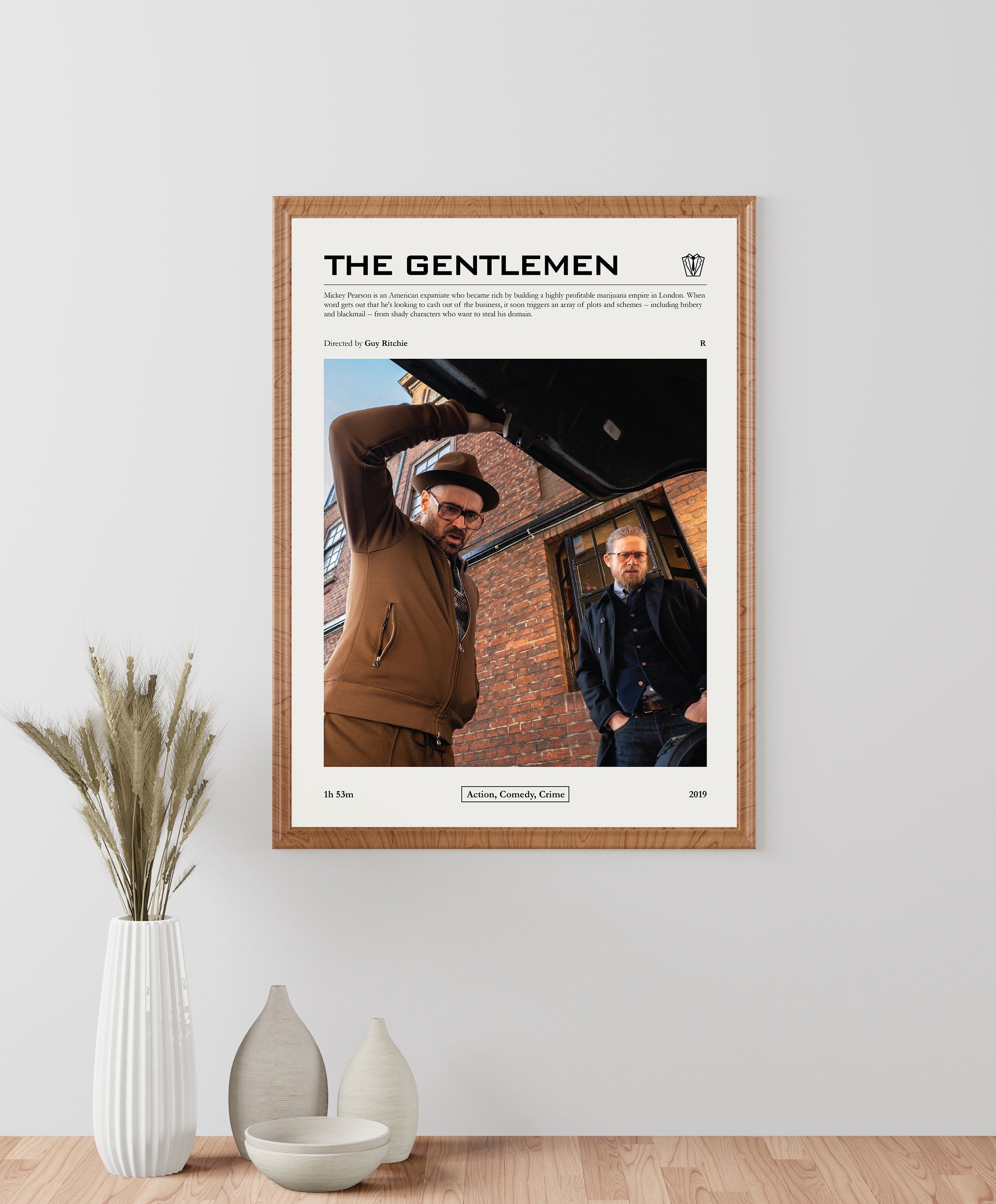 POSTER The Gentlemen Minimalist Movie Poster | Guy Ritchie | Retro Art ...