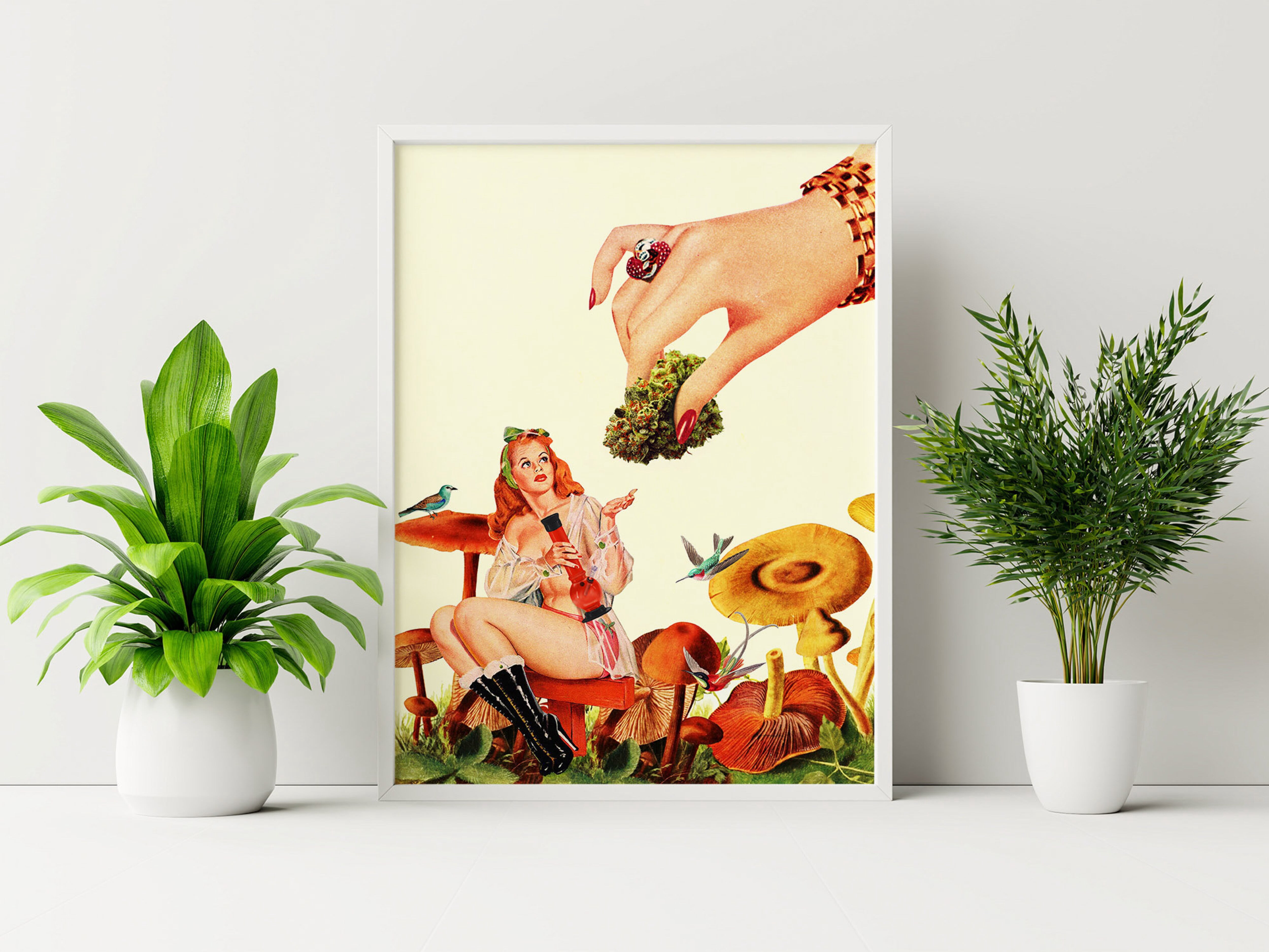 POSTER The Giver 5 (Weed Art, Weed Poster, Marijuana Art, Pin up Girl ...