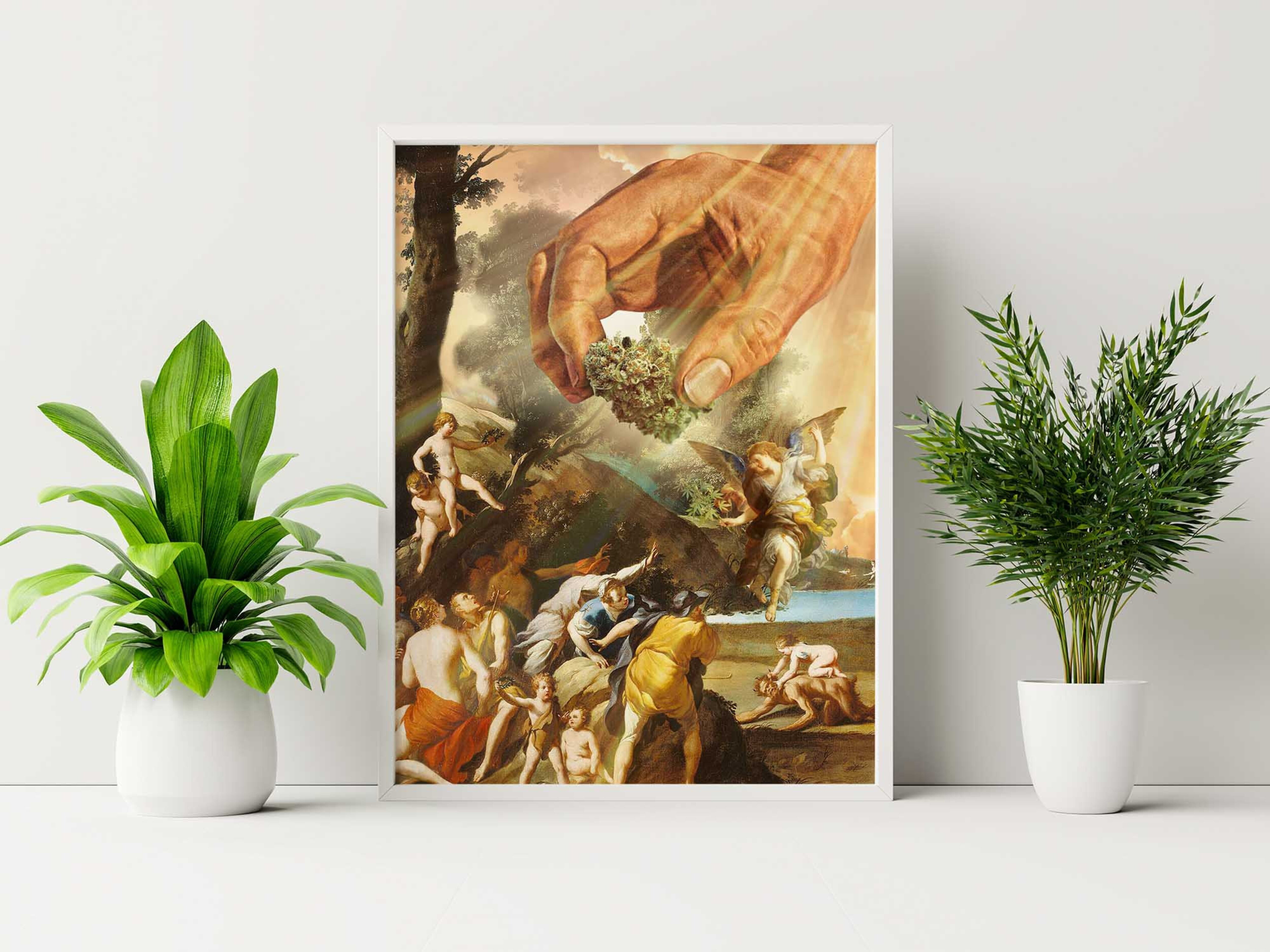 POSTER The Giver v7 (Weed Art, Weed Poster, Marijuana Art, Collage Art ...