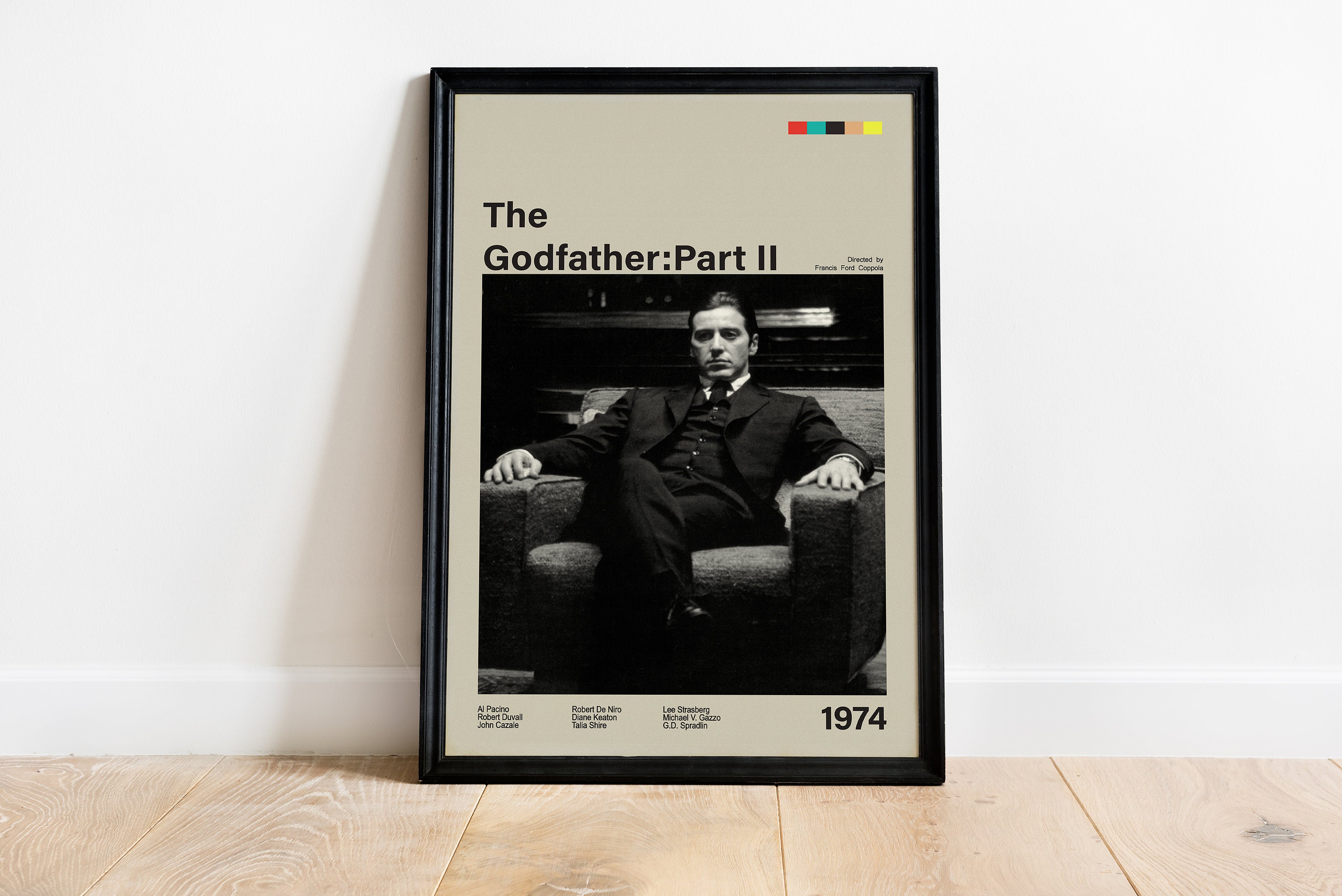 POSTER The Godfather 2 Movie Poster, Modern Movie Poster Print, The ...