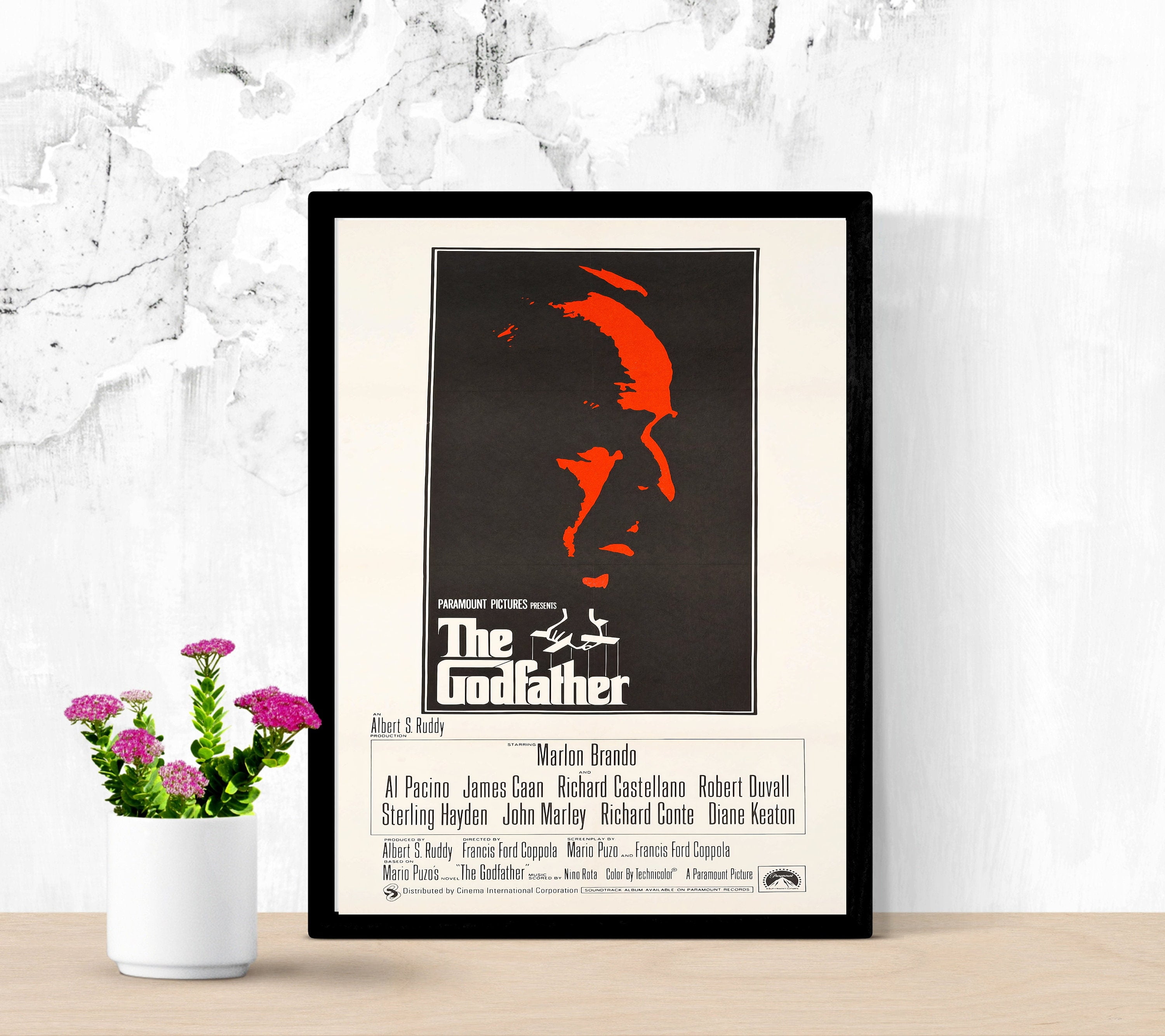 POSTER The Godfather Movie Poster 1972, Vintage Movie Poster Print ...