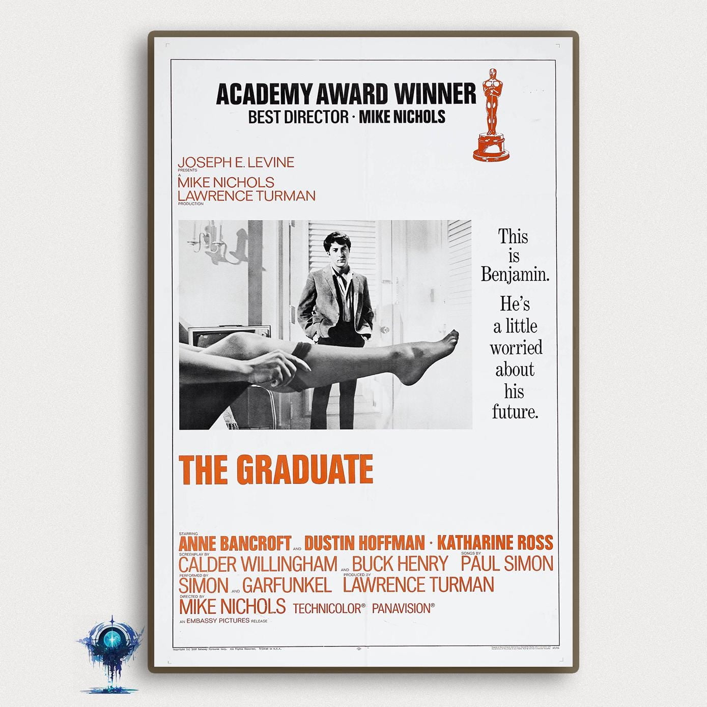 POSTER The Graduate Movie Poster Vintage Classic Movie Poster Art Home ...