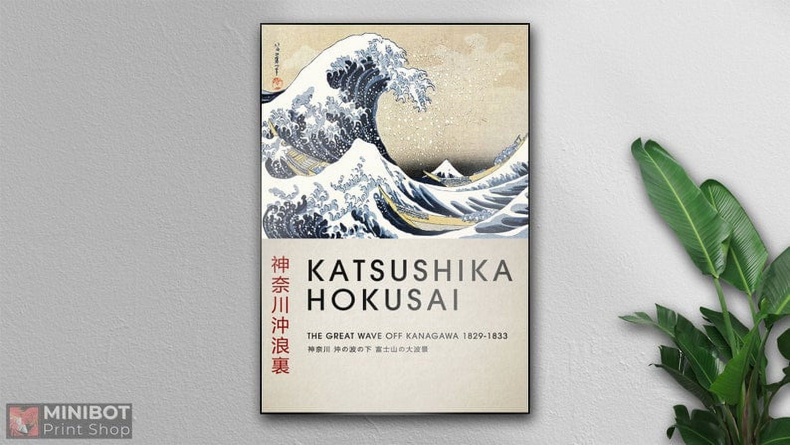 POSTER The Great Wave Off Kanagawa - Katsushika Hokusai - Poster - Wall ...