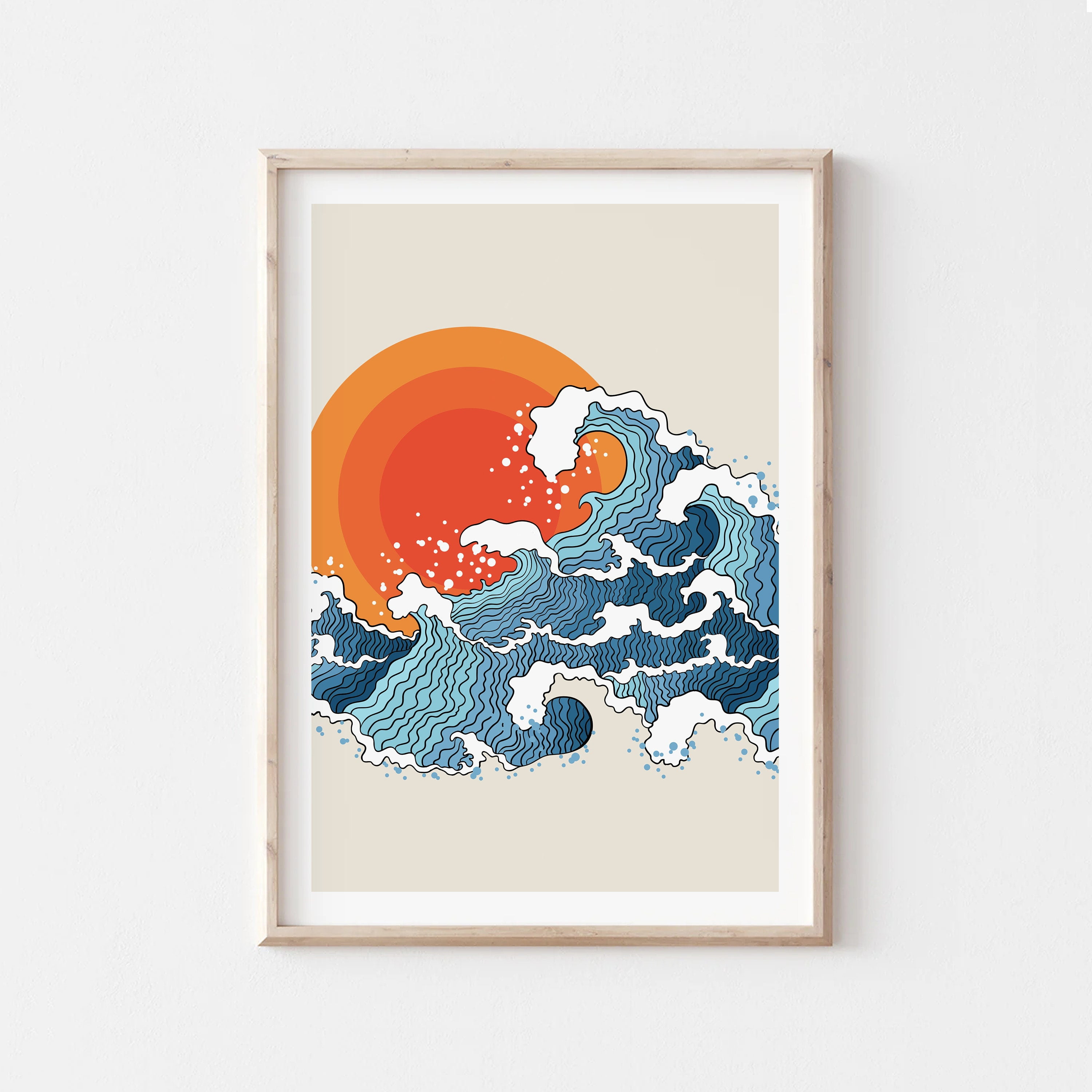 POSTER The Great Wave Wall Art-UNFRAMED - Walmart.com