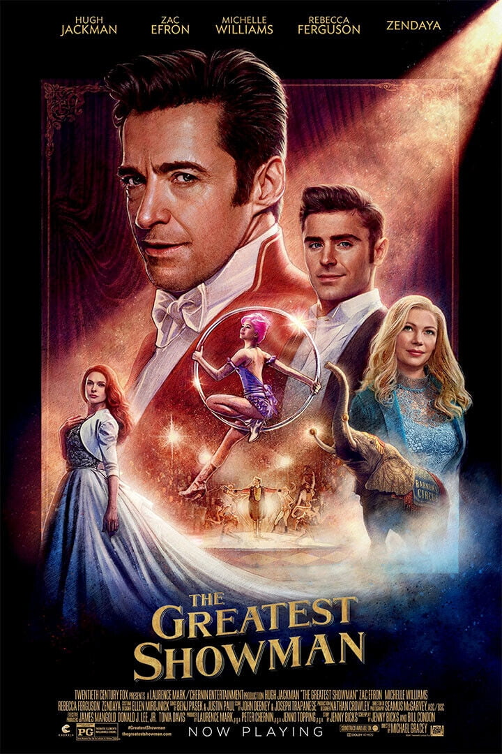 POSTER The Greatest Showman Movie Hugh Jackman Film Wall Art Home Decor ...