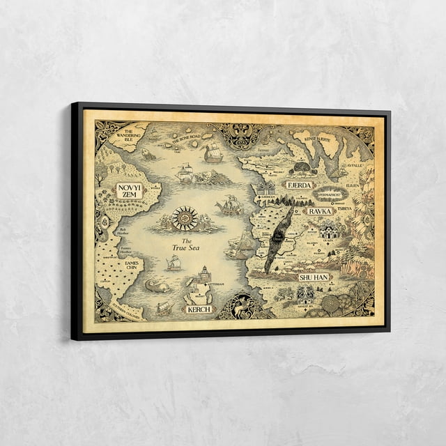 POSTER The Grishaverse Map, Grisha Trilogy Map, The Grishaverse Map ...