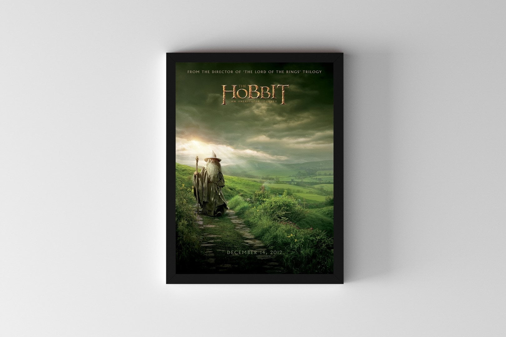 POSTER The Hobbit Film / Movie Advertising Poster In A Black Picture ...