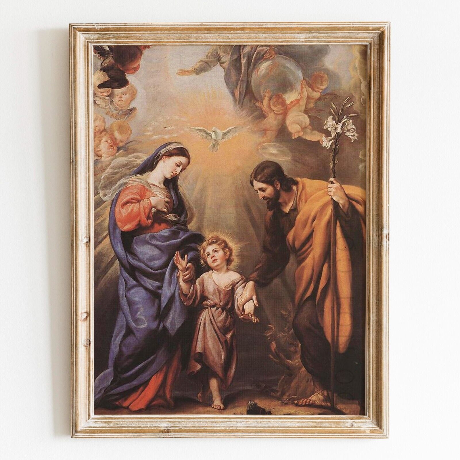 POSTER The Holy Family - Jesus, Mary, & Joseph Claudio Coello Wall Art ...