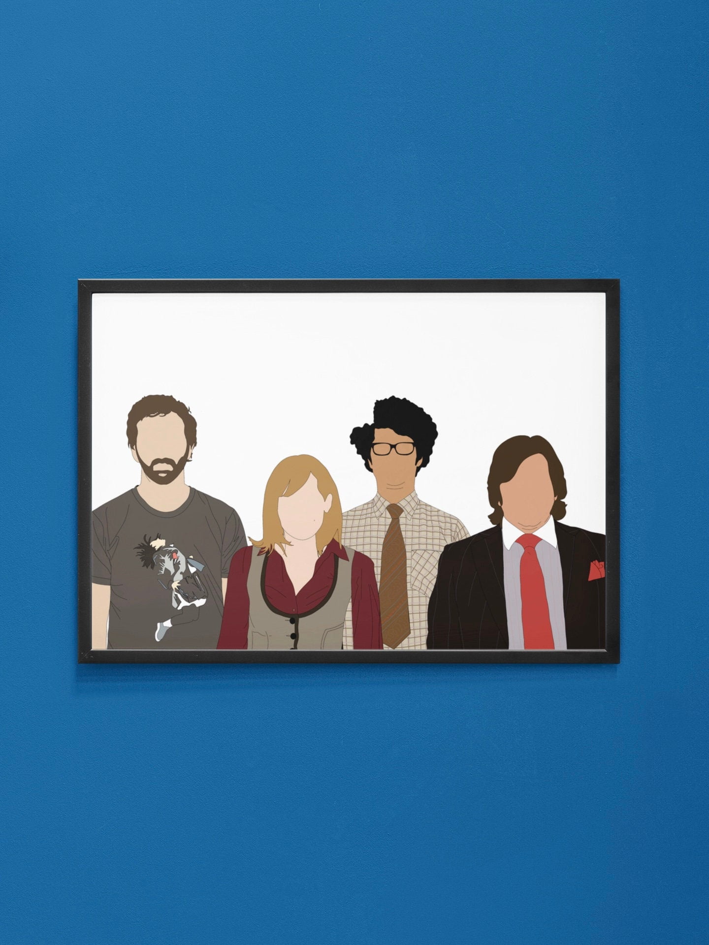 POSTER The IT Crowd Print | Maurice Moss Roy Trenneman Jen Barber ...