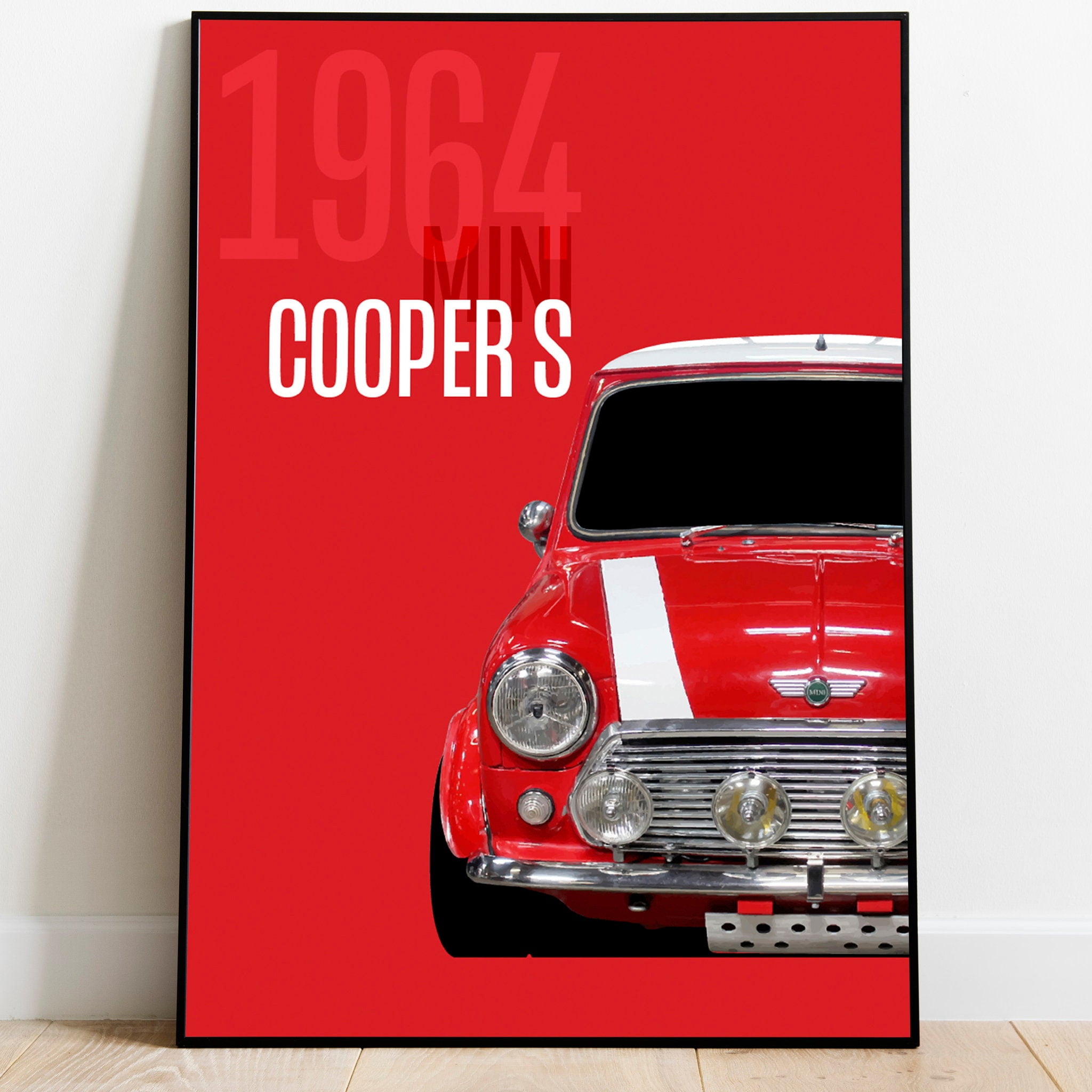 POSTER The Icon 1964 Mini Cooper S Vector Classic Car Poster Vector ...