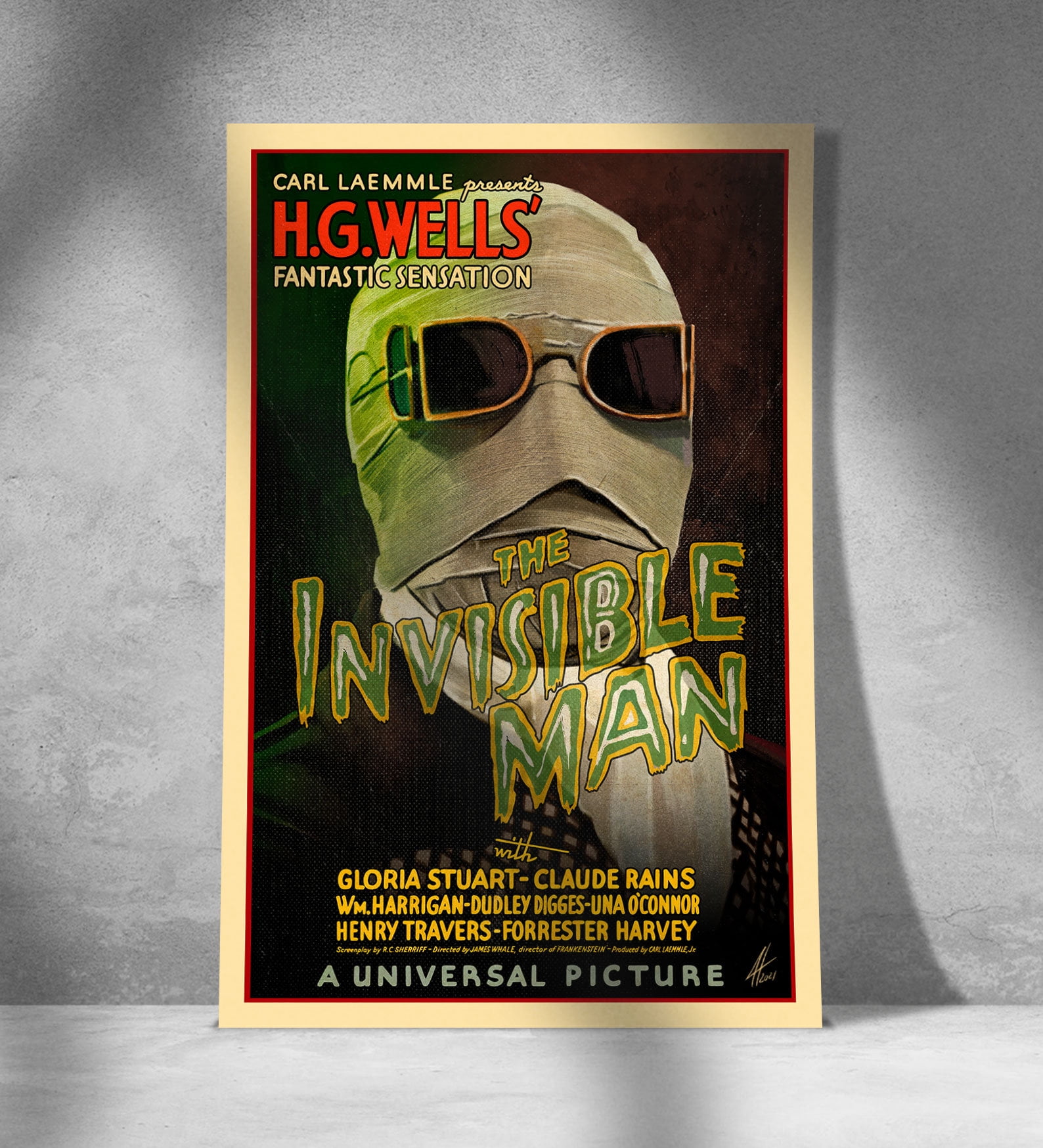 POSTER The Invisible Man Movie Poster-UNFRAMED - Walmart.com