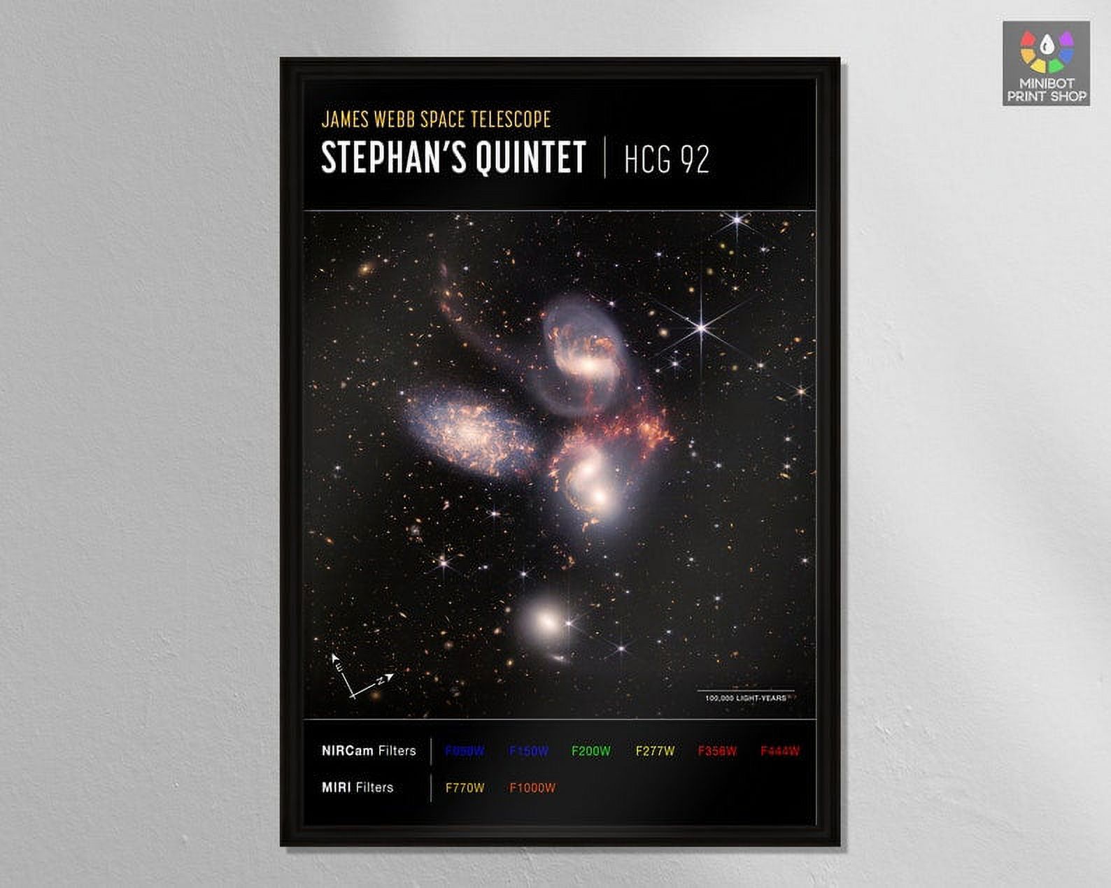 POSTER The James Webb Space Telescope, First Image Taken, Stephan's ...