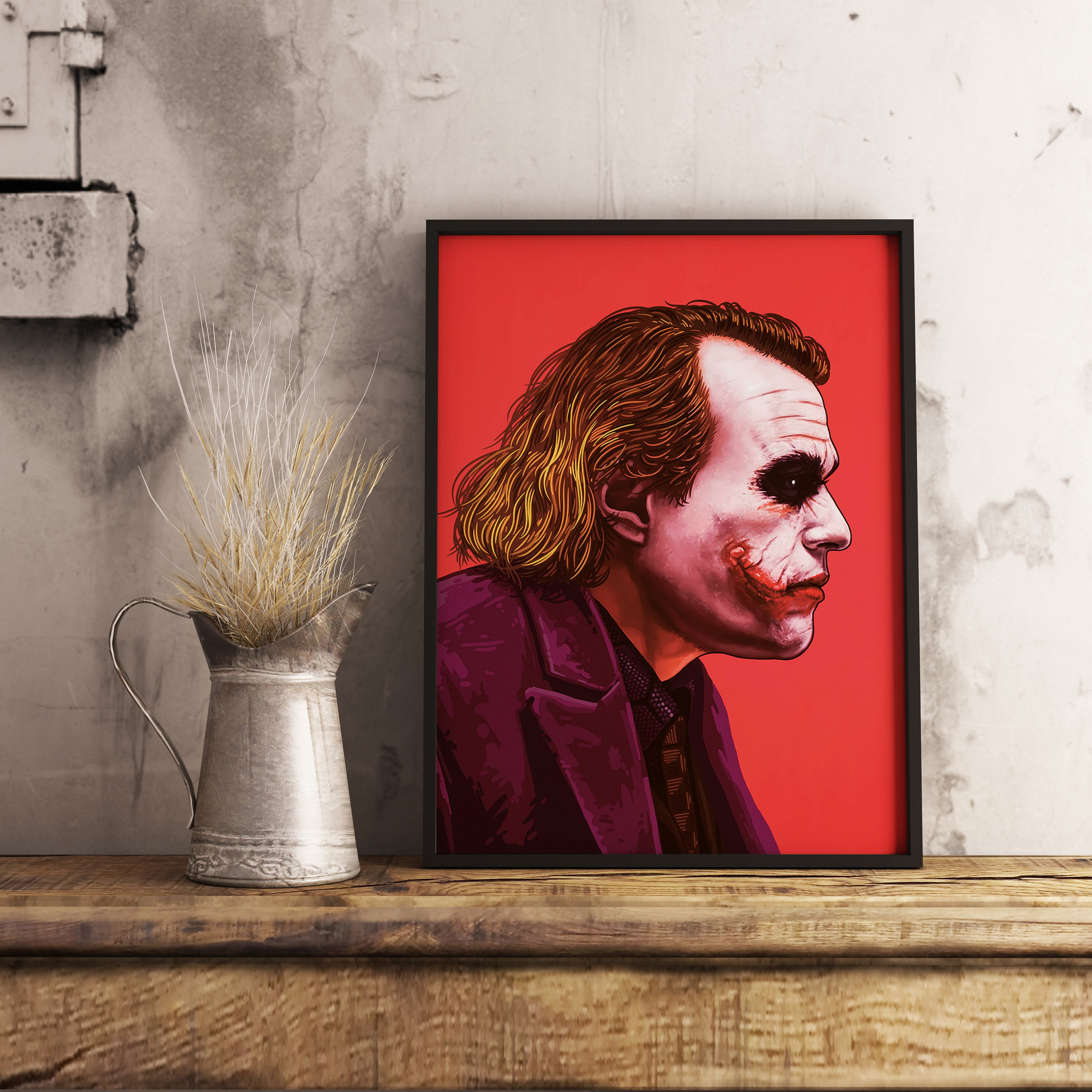 POSTER The Joker Heath Ledger The Dark Knight Alternative Movie Poster ...