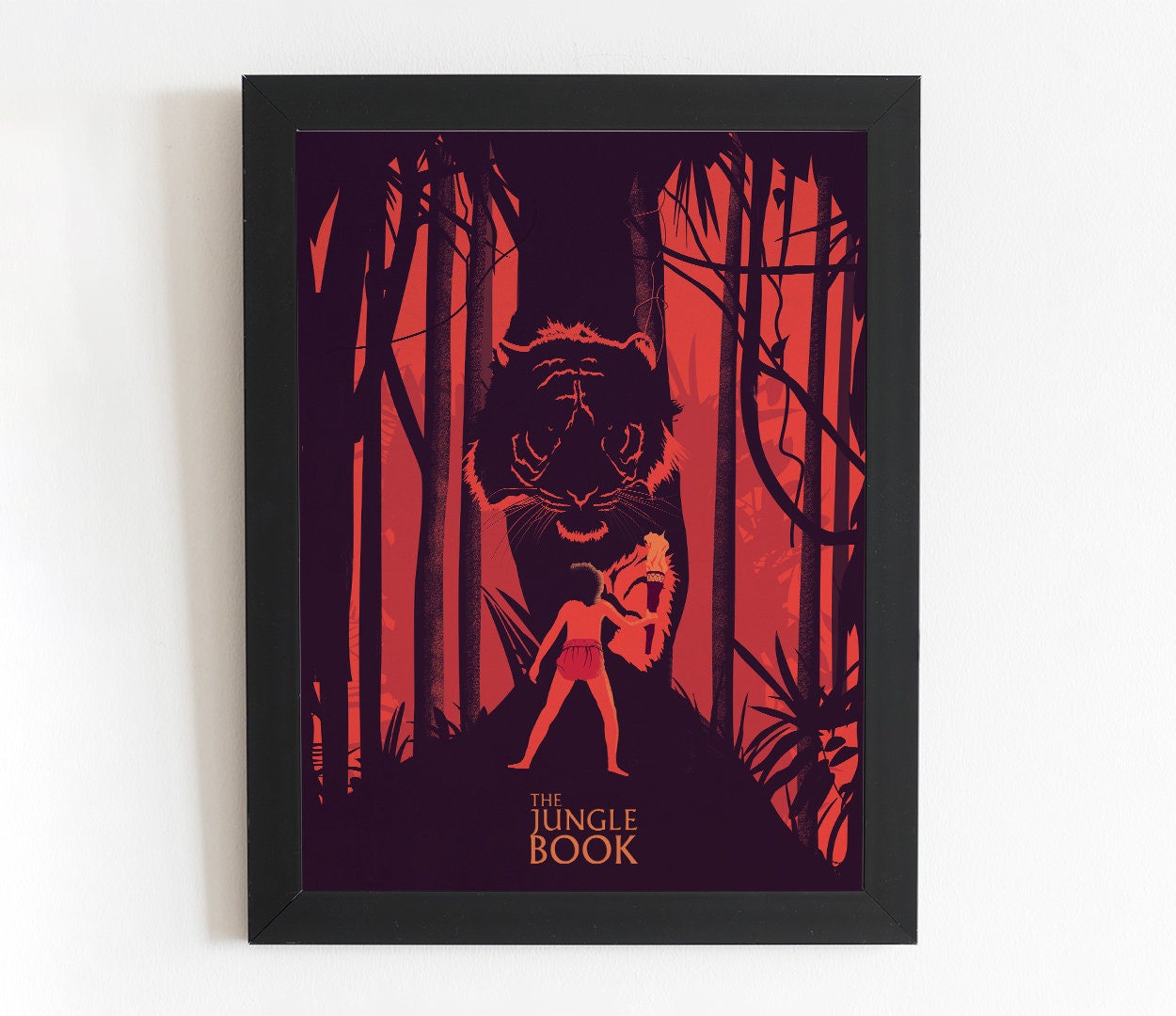 POSTER The Jungle Book Minimal Illustrated Movie Poster | Unique Film ...