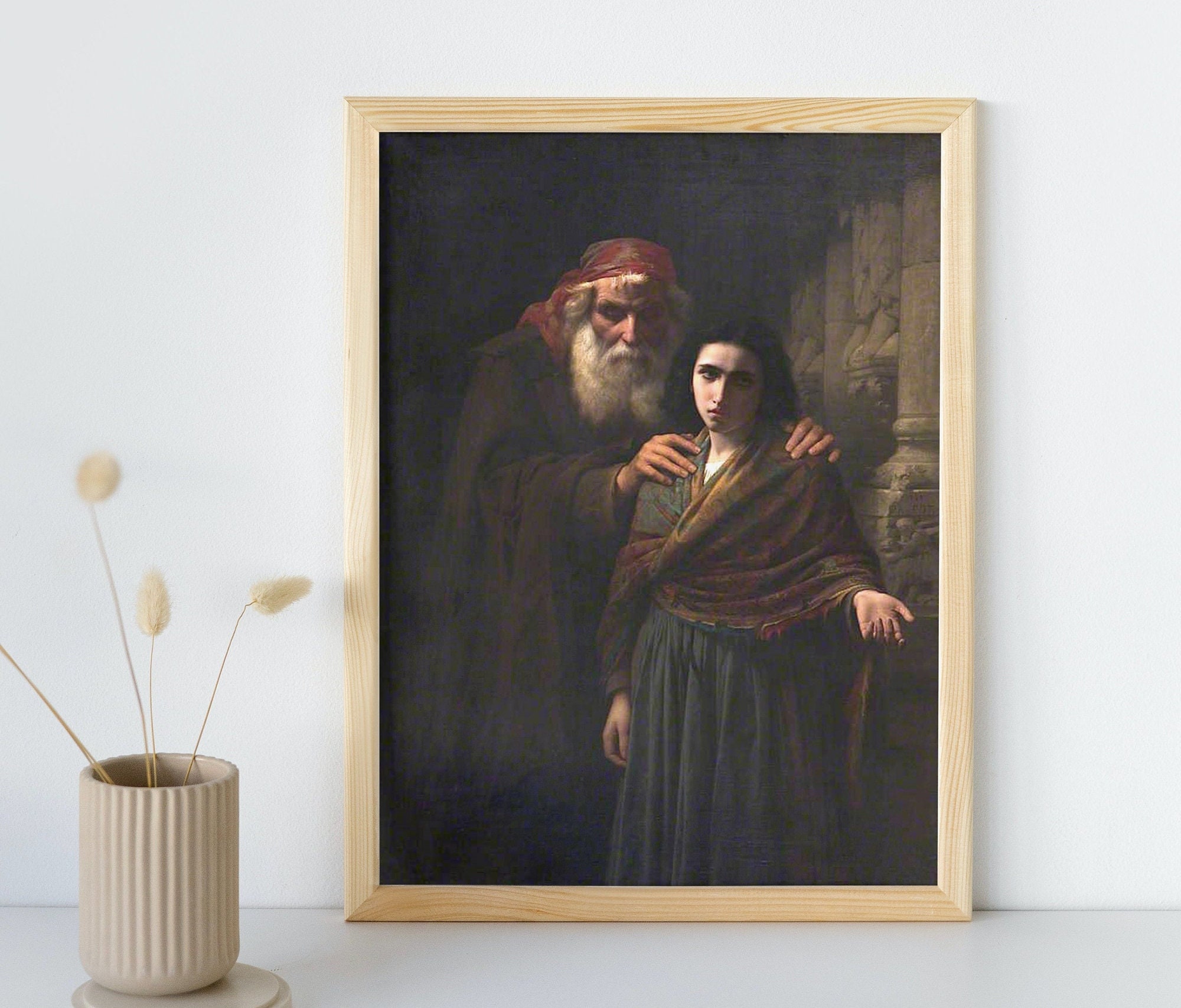 POSTER The Last Support Painting, Pierre Auguste Cot, Wall Art Decor ...