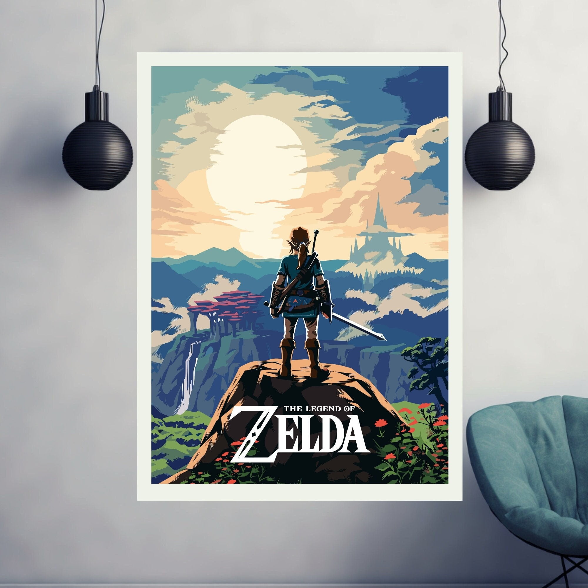 POSTER The Legend of Zelda Poster, Gaming Room Poster, Minimalist ...