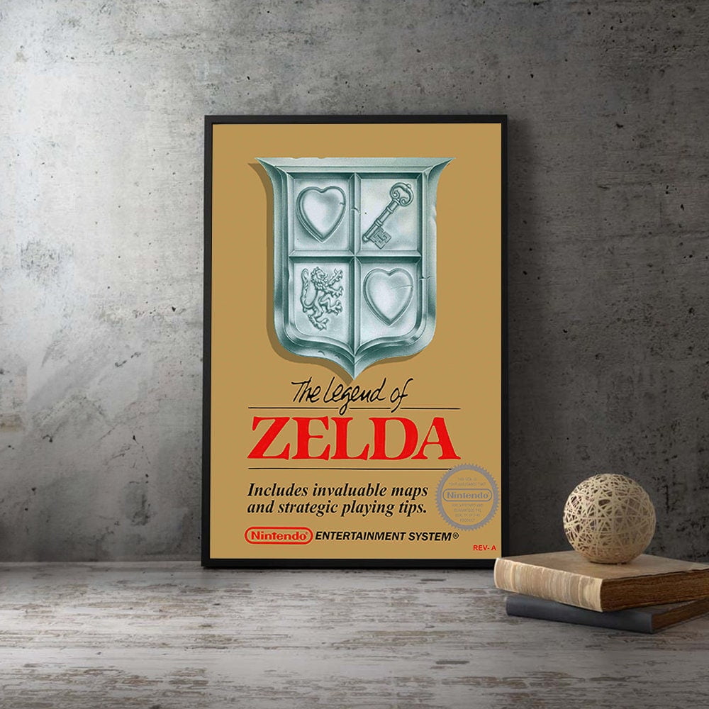 POSTER The Legend of Zelda Original NES Poster, Living Room Decor Print ...