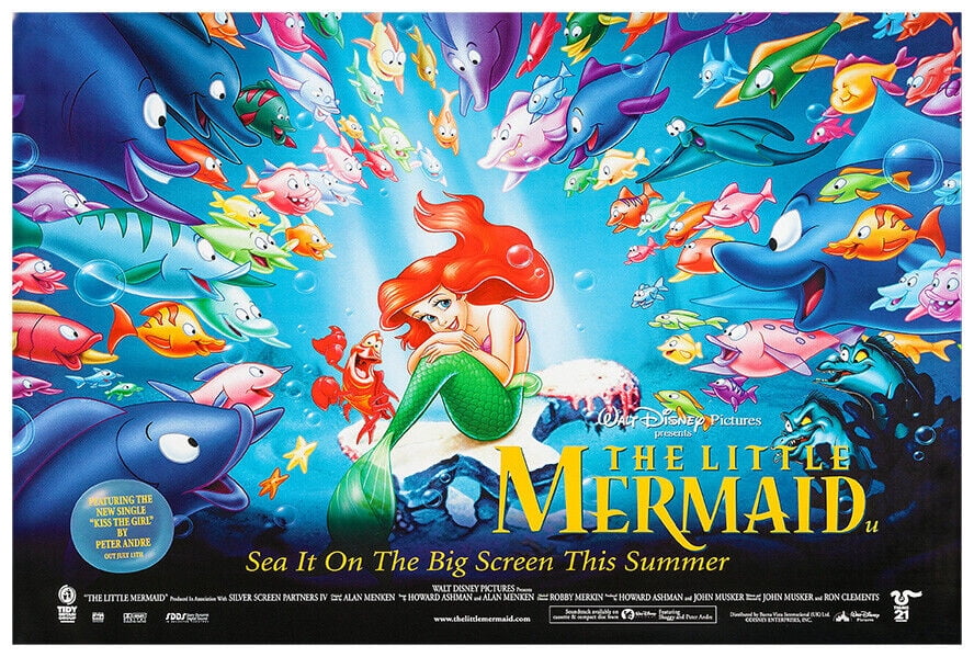 POSTER The Little Mermaid - 1989 - Disney Movie Poster - US Release ...