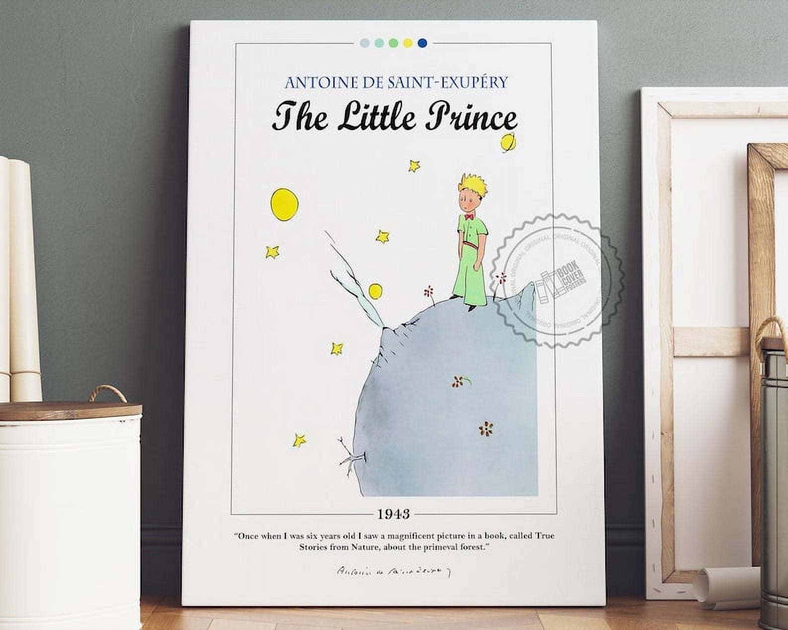 POSTER The Little Prince Book Cover Poster | Antoine de Saint-ExupÃ©ry ...