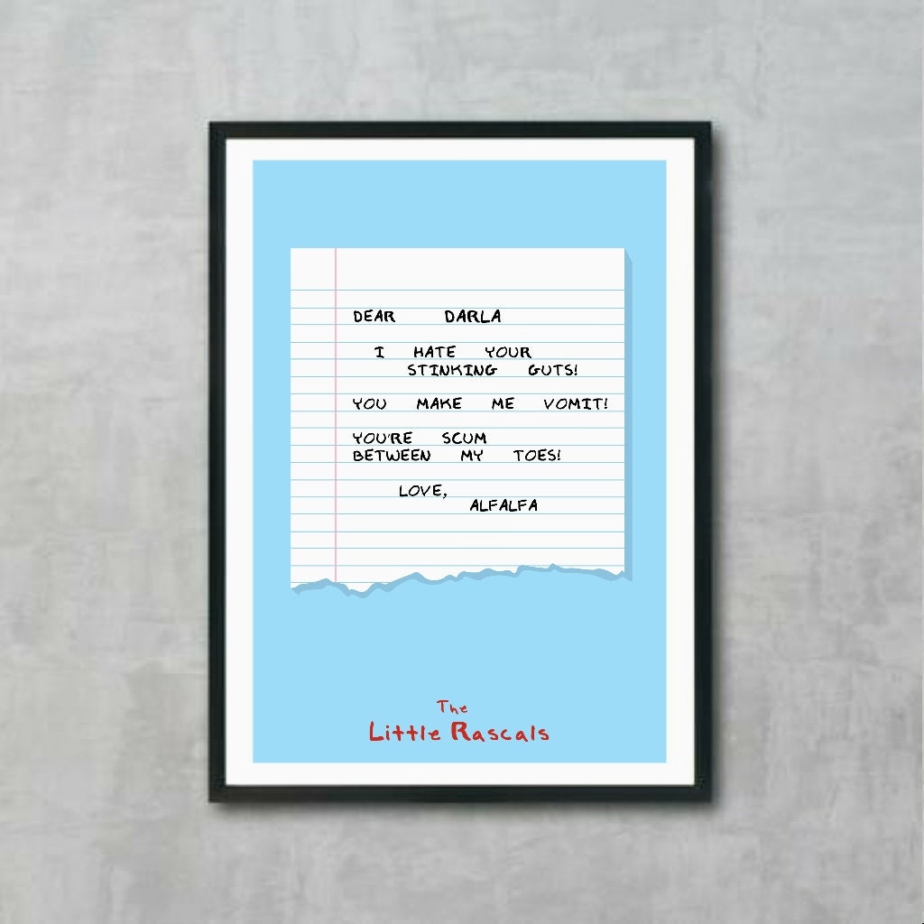 POSTER The Little Rascals minimal minimalist movie film print poster ...