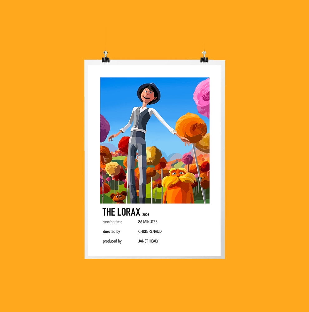 POSTER The Lorax Illustration Polaroid Style Film Poster-UNFRAMED ...