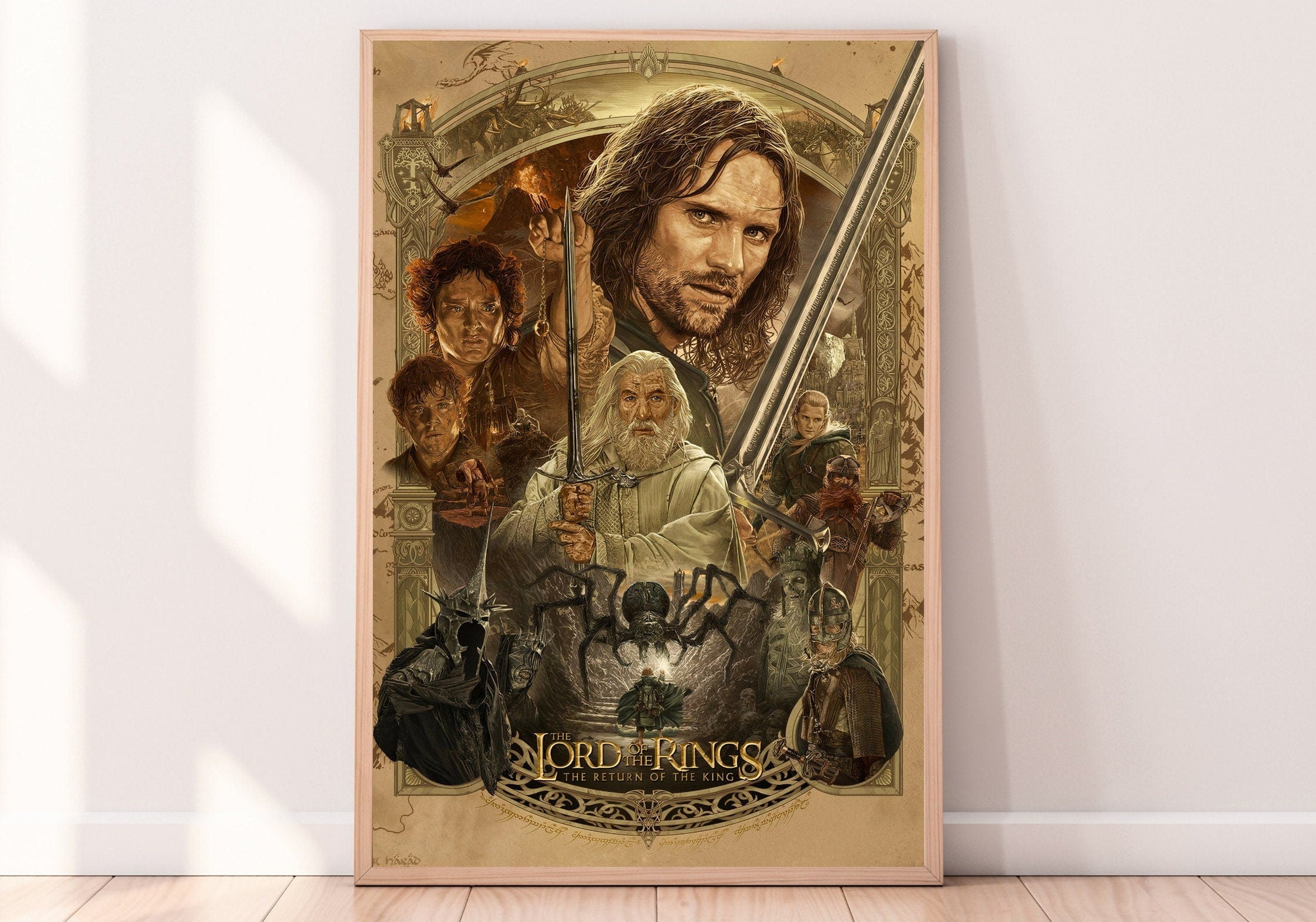 POSTER The Lord of The Rings Poster | LOTR The Return of the King Wall ...