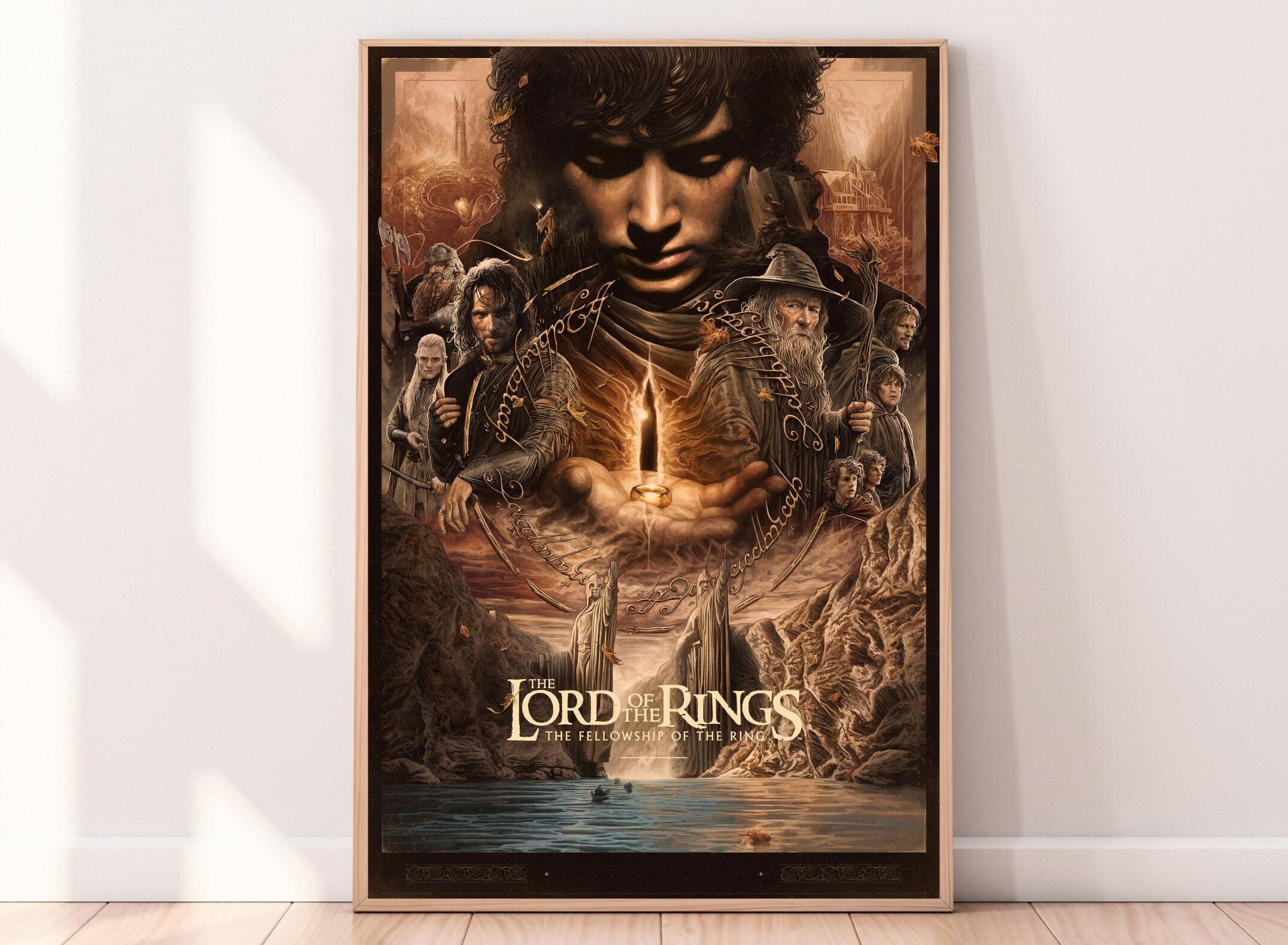 POSTER The Lord of The Rings Poster | LOTR Fellowship of The Ring Wall ...