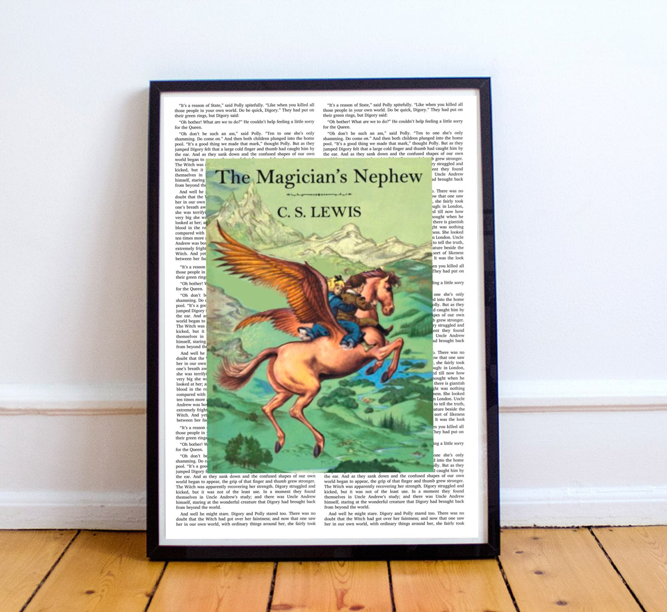 POSTER The Magicians Nephew Print, C.S. Lewis, Narnia Print, Book Cover ...